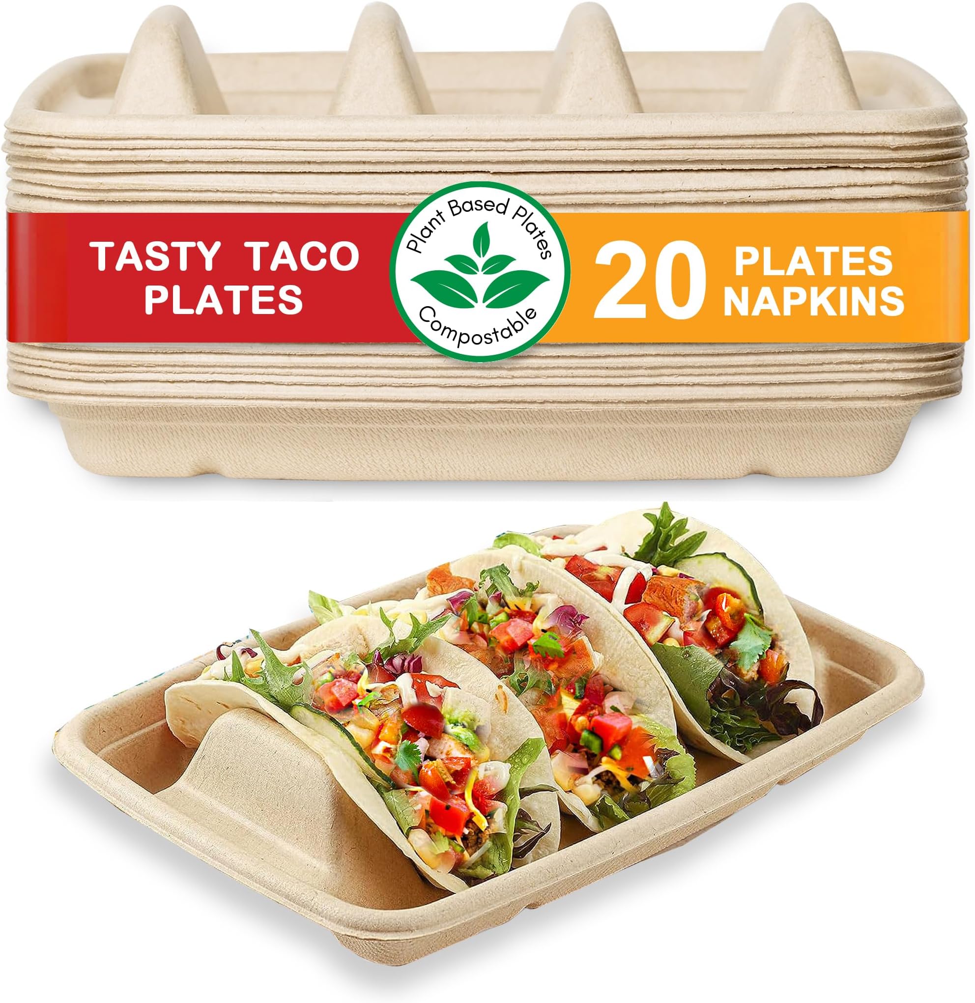 Amazon.com: 15PCS Disposable Taco Holders for Party, Premium Paper Taco ...