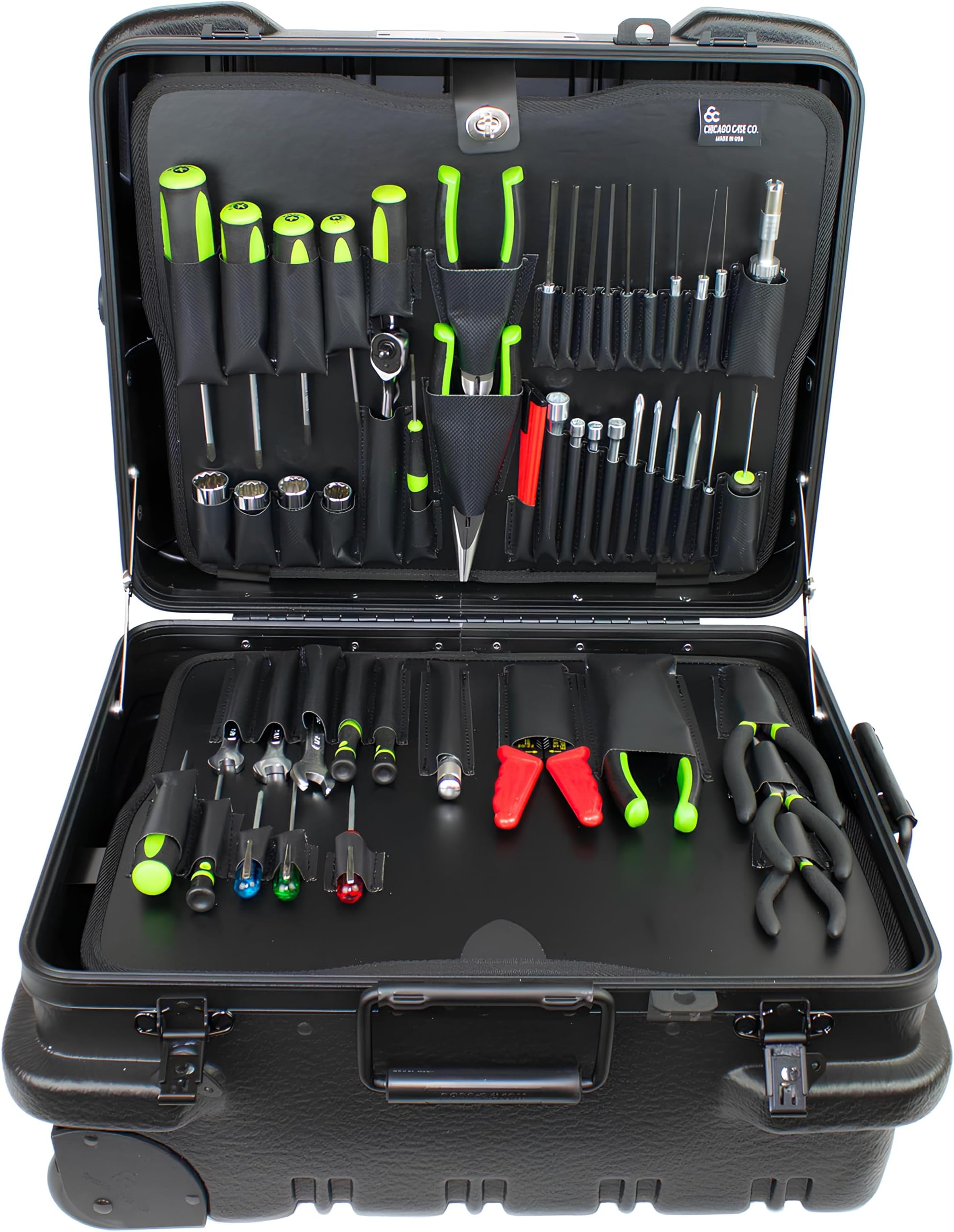 Rolling Tool Case with 2 Tool Pallets - Amazon.com