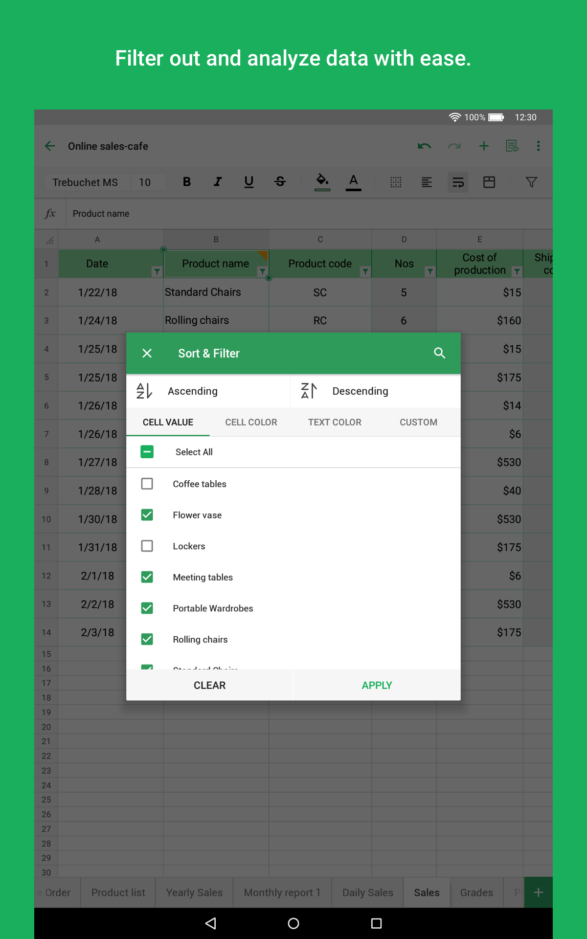 Zoho Sheet - Mobile Spreadsheet Editor - App on Amazon Appstore