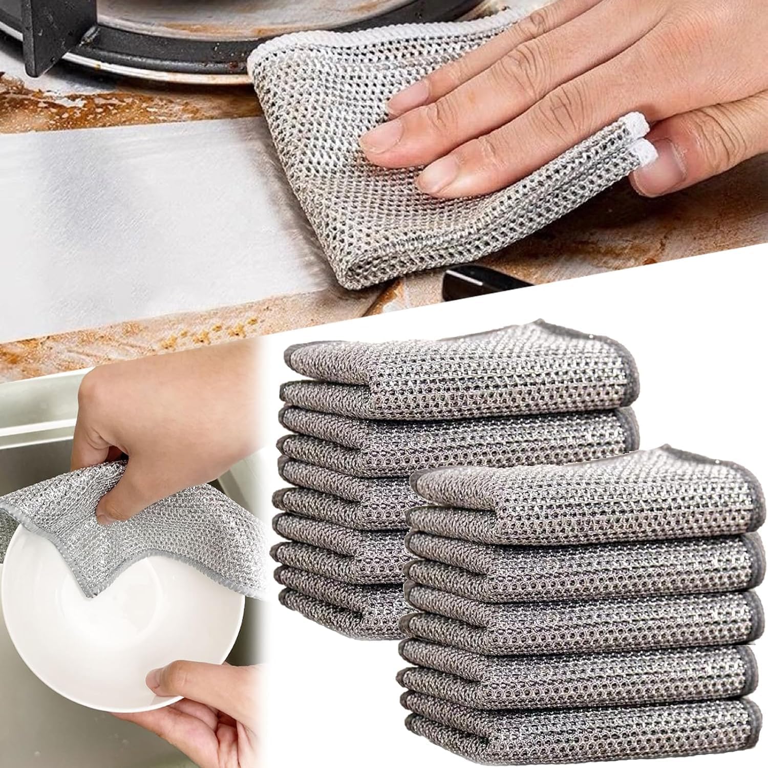Trapo de Limpieza de Alambre Metálico Multifuncional sin Rayones ...