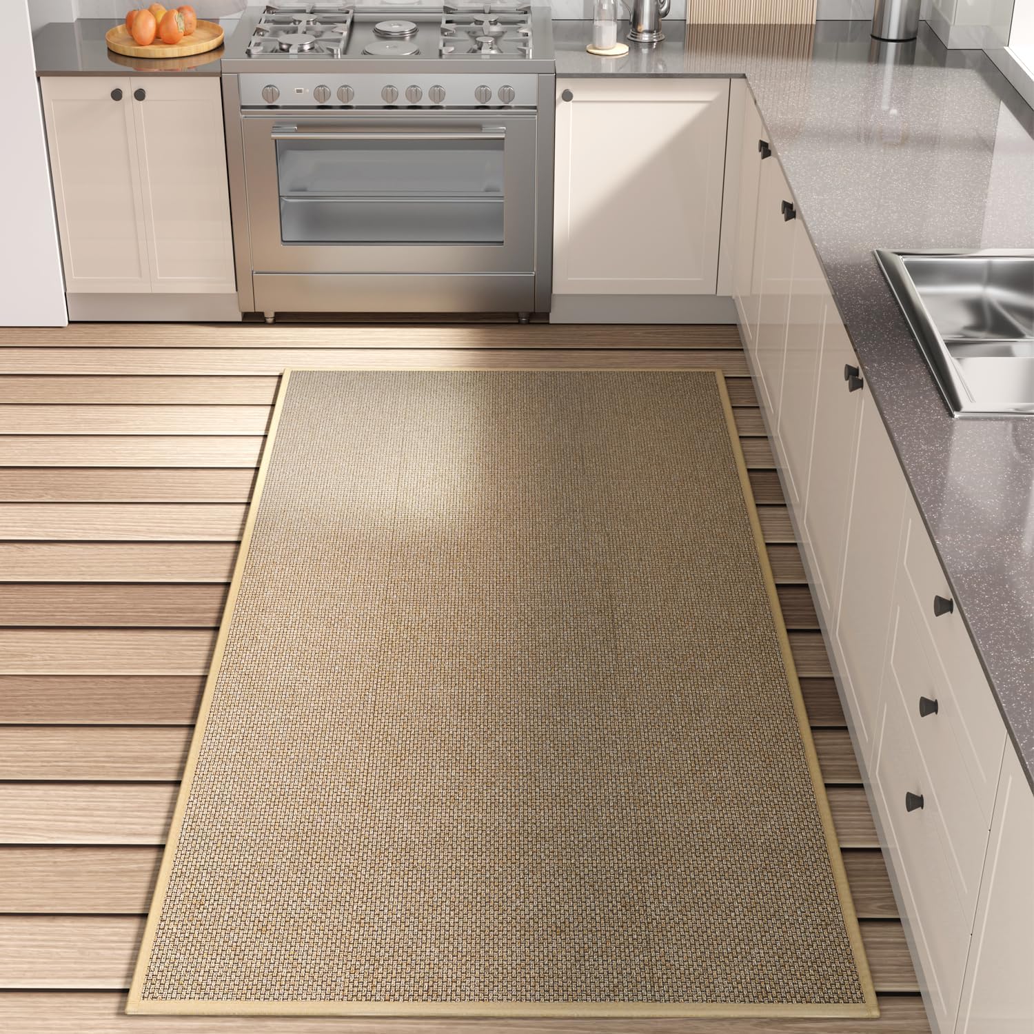 Amazon.com: SUMLANS Kitchen Mat, Rubber Backing Cushioned Non Slip ...