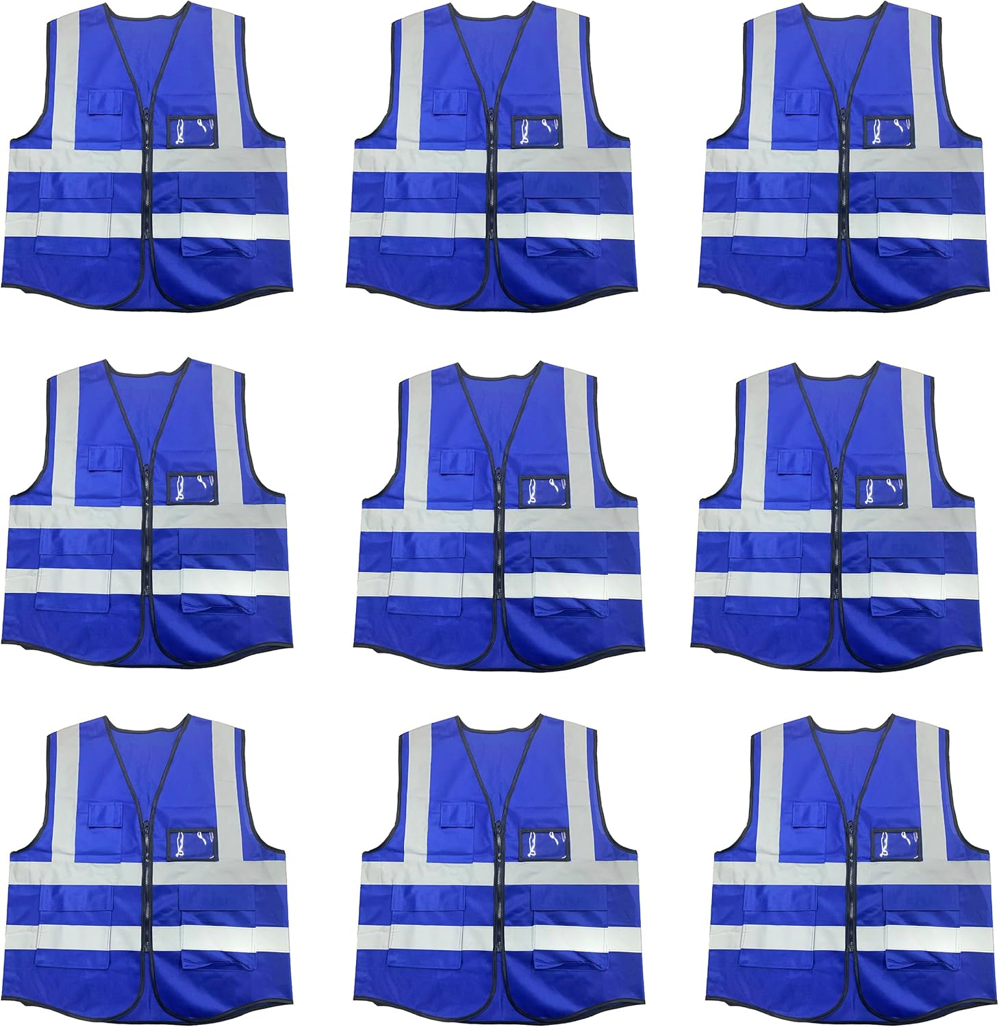 Amazon.com: KEDMOT 10Packs One Size High Visibility Reflective Vests ...