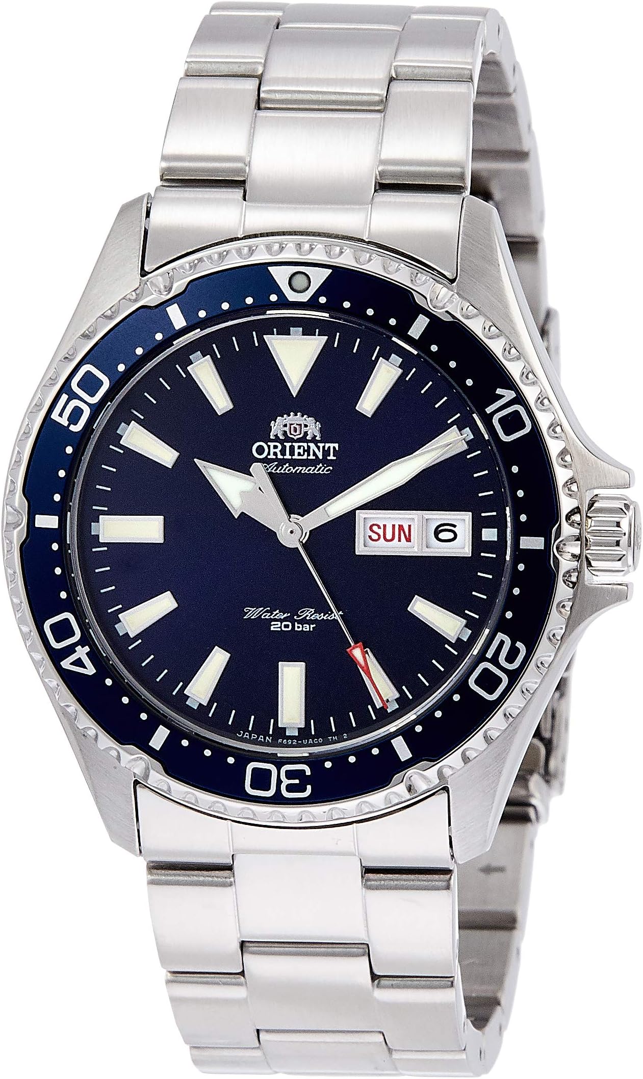 Orient Men's Kamasu Stainless Steel Japanese-Automatic Diving Watch ...