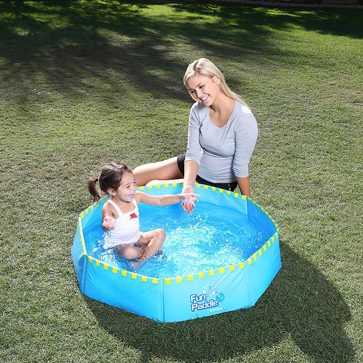 Bestway Kid's Beach Octagon Paddling Pool - 1 m : Amazon.co.uk: Garden