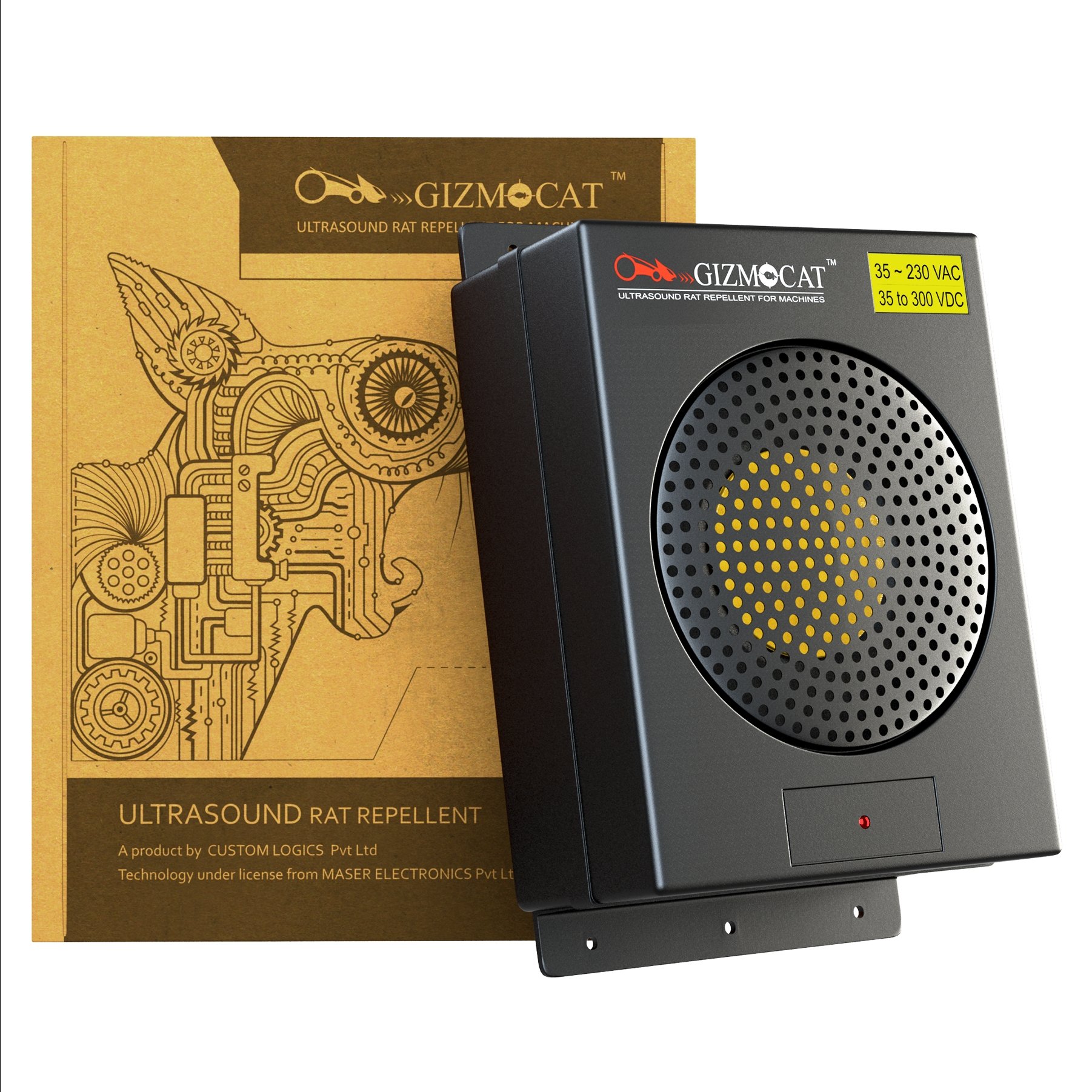 Buy GIZMOCAT Ultrasound electronic Rat Repellent machine 2nd Gen - (35 ...