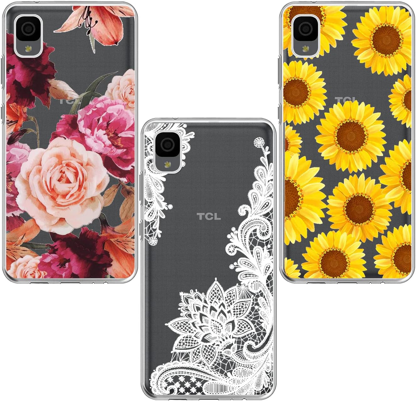 Amazon.com: Jilivock Case for TCL 30Z, 30 LE - Black Silicone TPU Soft ...