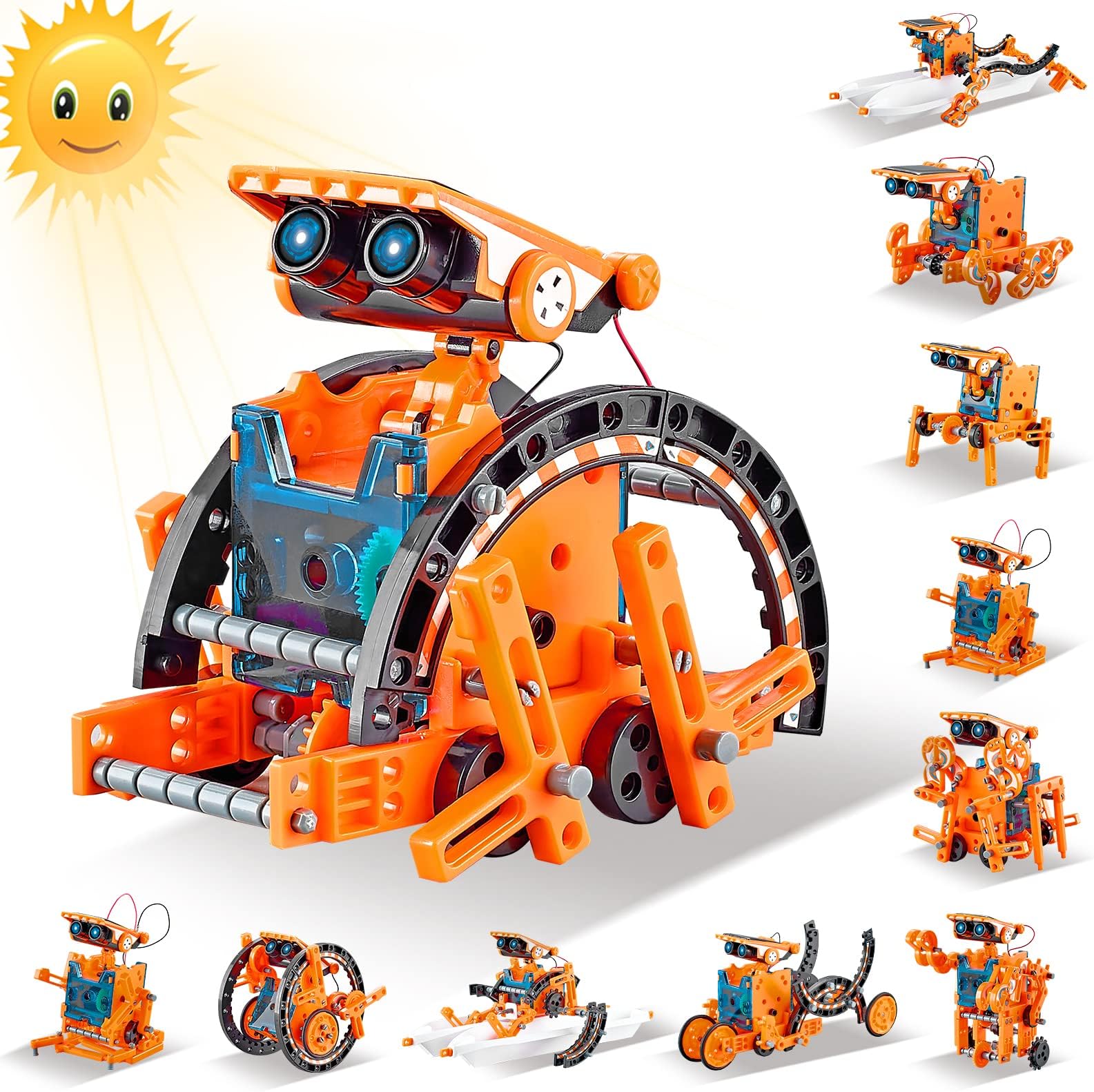 Buy HISTOYE Stem Solar Robot Kit for Kids,12 in 1 Science Kit Stem ...