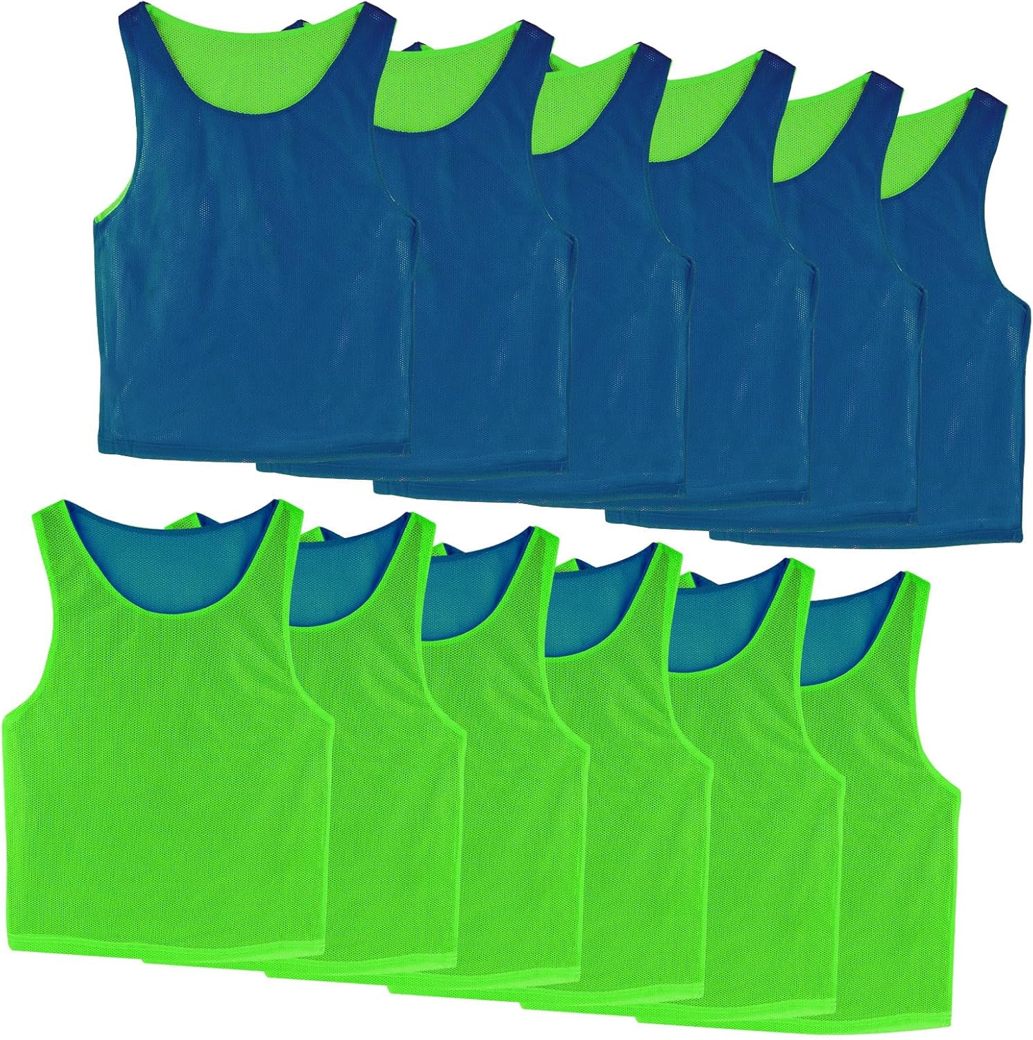 Amazon.com: Linkidea Soccer Double Sided Scrimmage Team Vest for Children 6-12 Years Old, Team ...