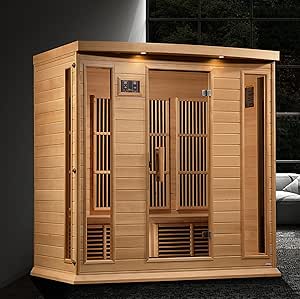 Amazon.com : DYNAMIC SAUNAS Maxxus MX-K406-01 Elite 4-Person Near Zero EMF (Under 2 MG) FAR ...