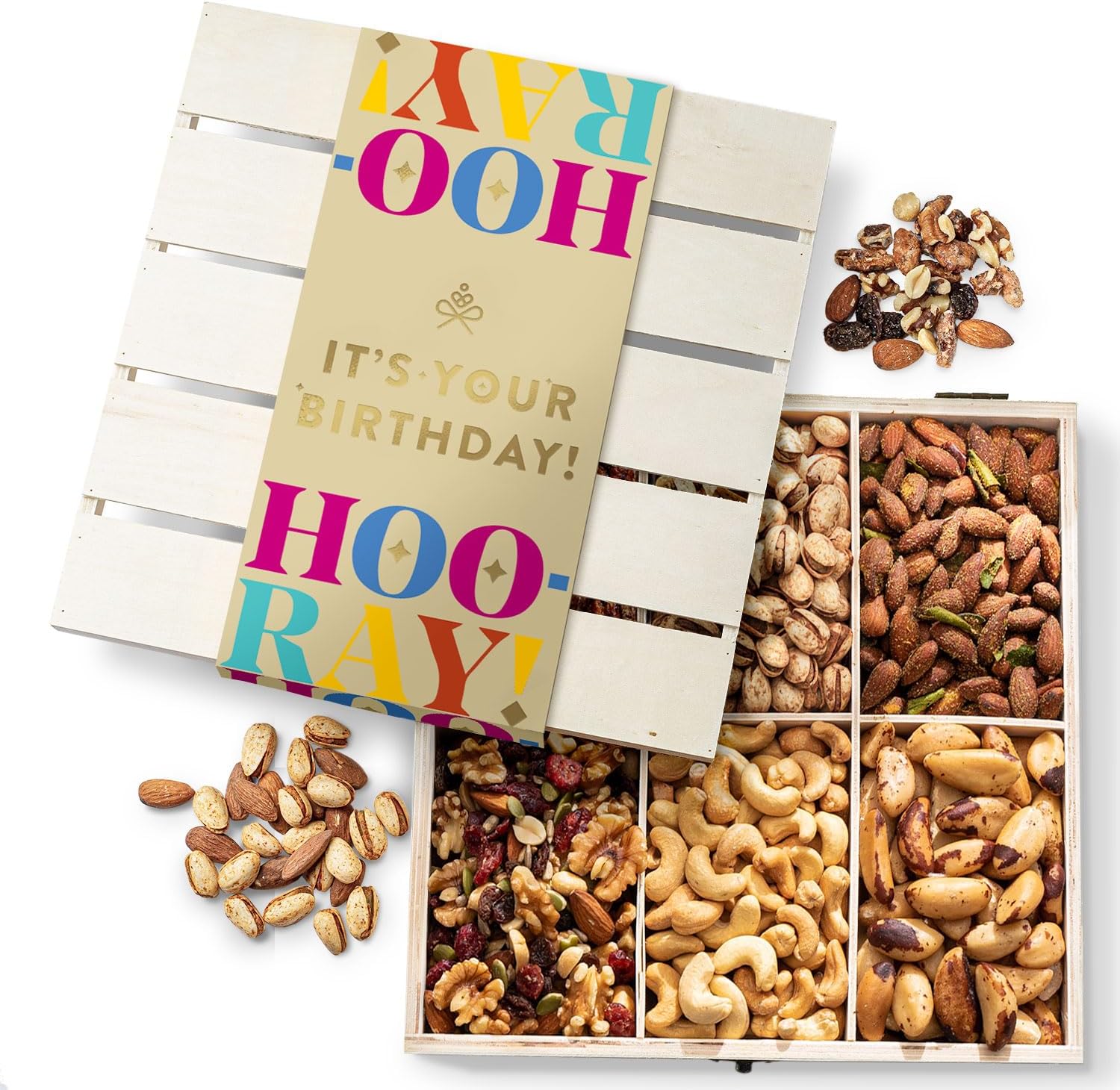 Amazon.com : Oh! Nuts Gift Basket - Gourmet Nut Gift Box - 2.2 LB ...