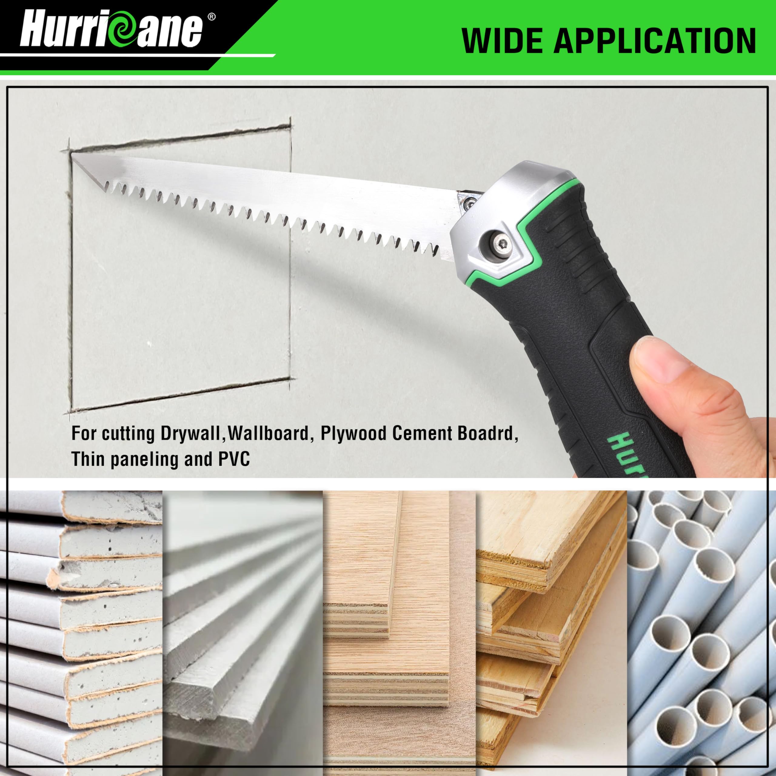 Snapklik.com : HURRICANE Foldable Jab Saw - Drywall & Sheetrock Hand Saw