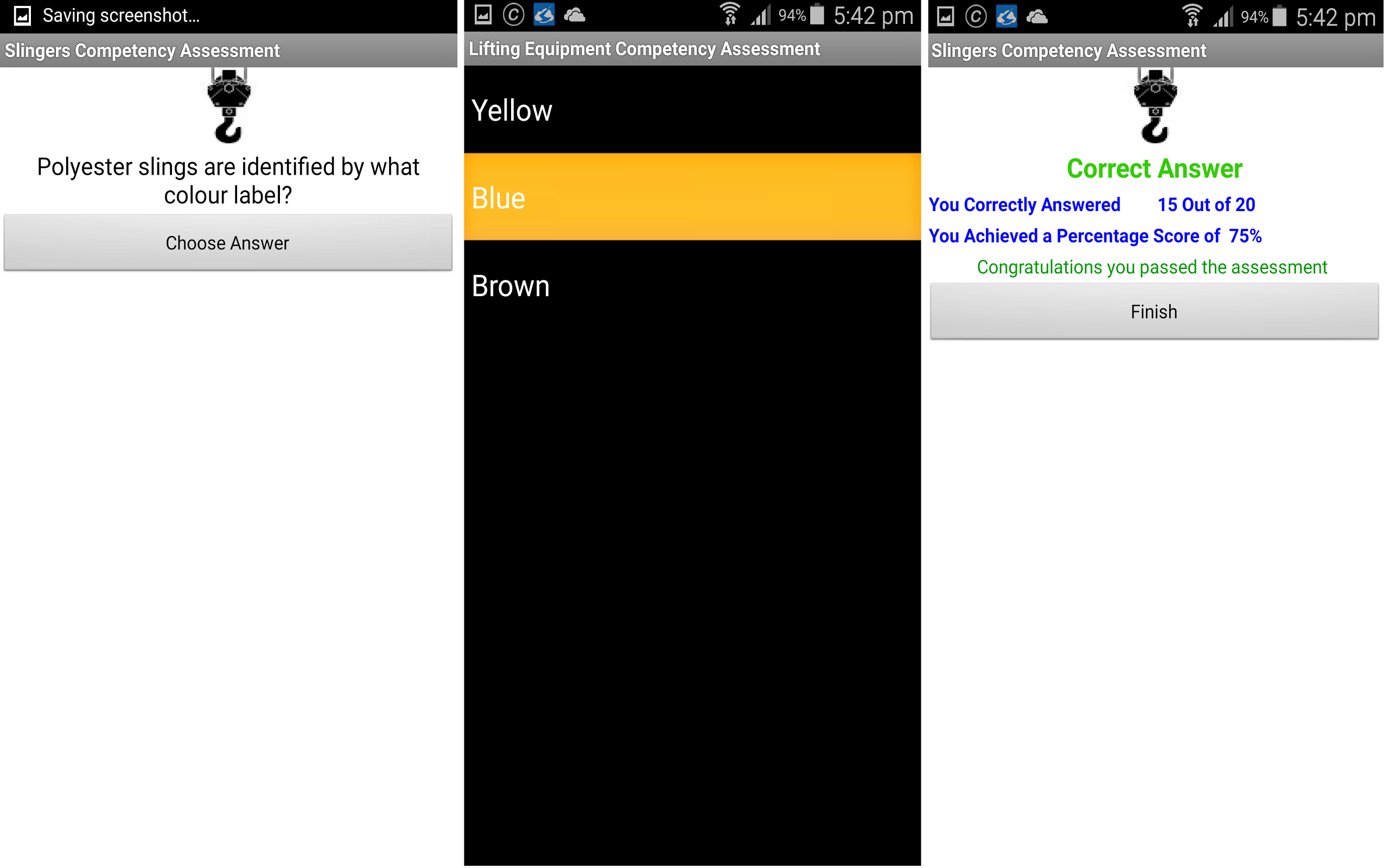 Riggers Competency Assessment - App on Amazon Appstore