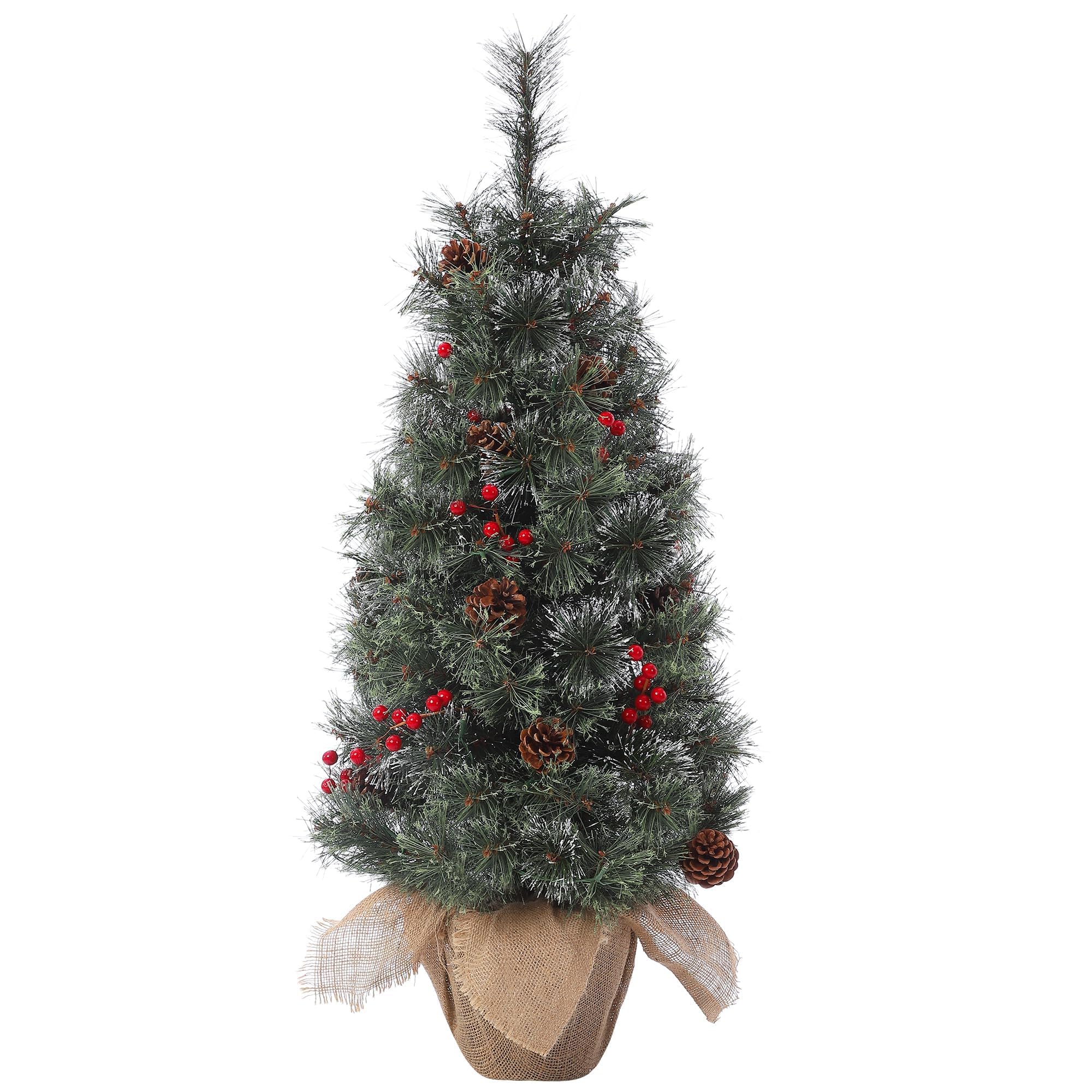 Snapklik.com : GarveeHome Compact 3 Ft Pre-Lit Christmas Tree