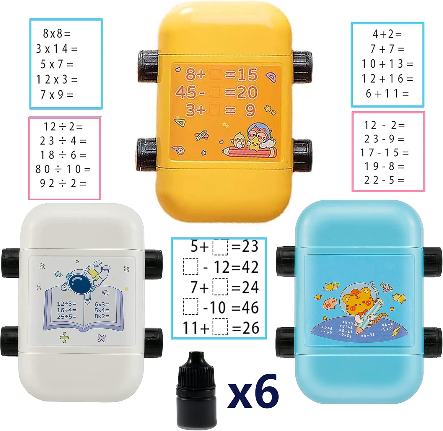 Amazon.com: Roller Digital Teaching Stamp,Addition, Subtraction ...