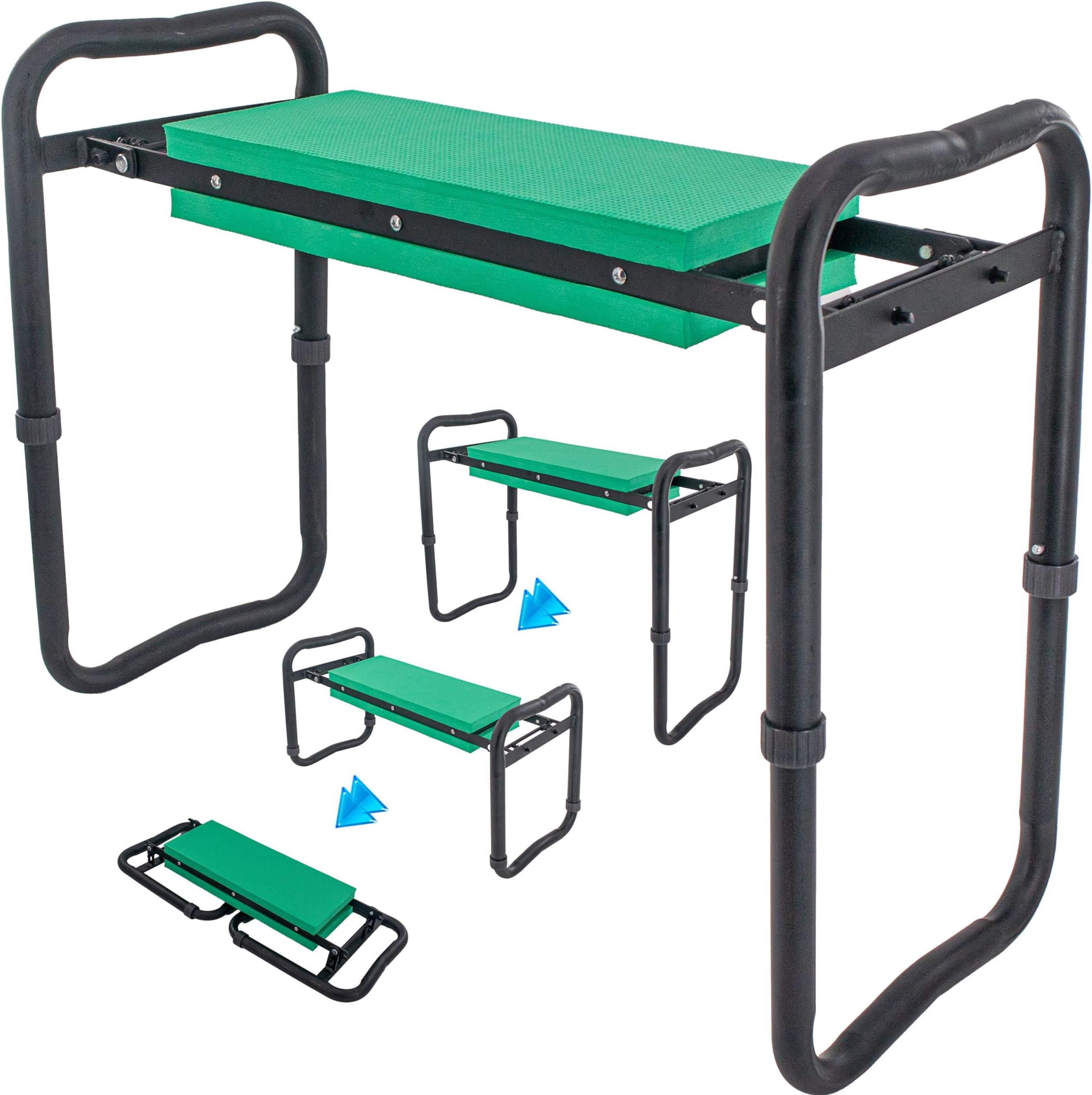 Amazon.com: 5 STAR SUPER DEALS Adjustable Garden Kneeler & Seat with ...