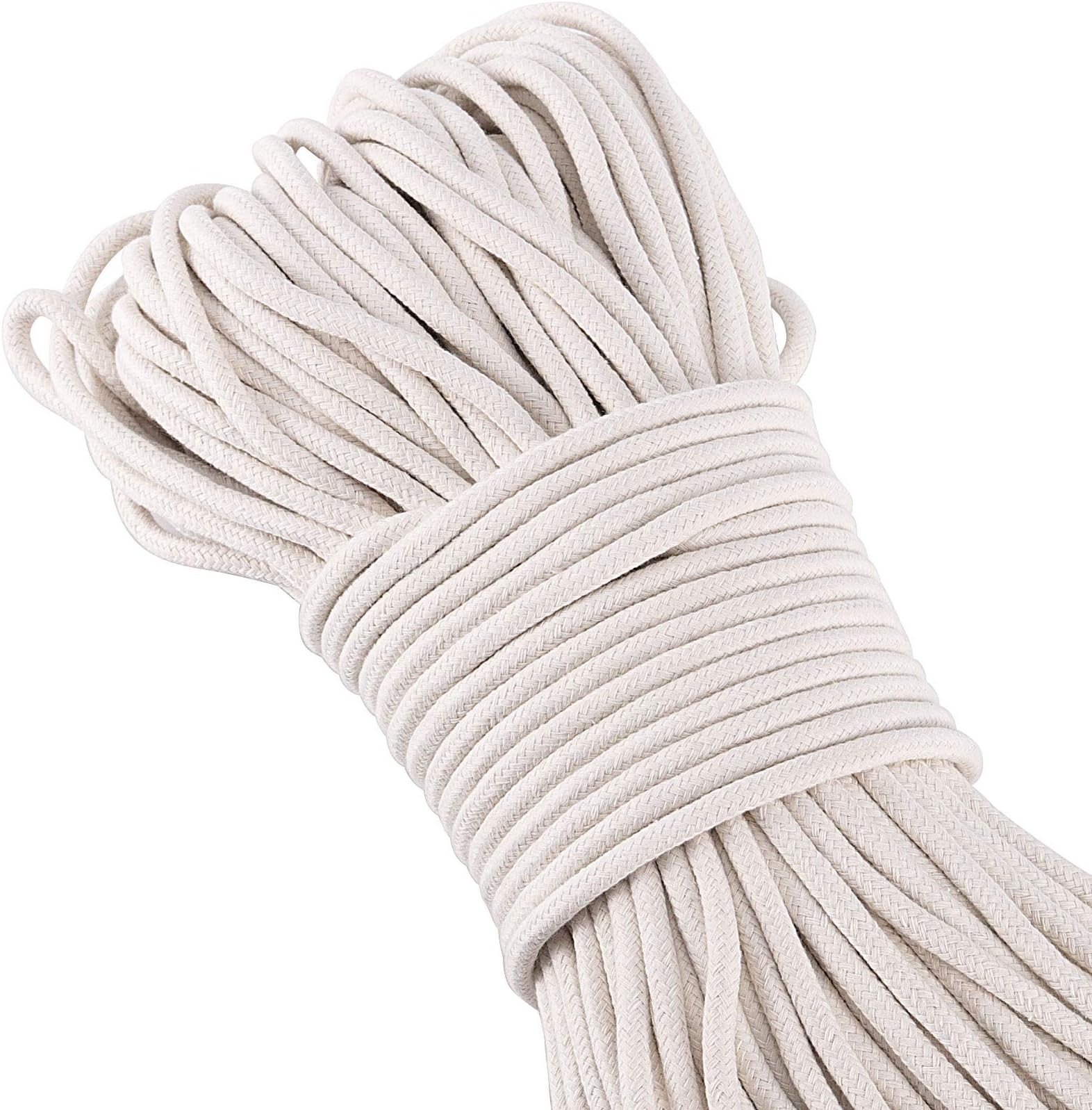 Amazon.com: Macrame Cotton Clothesline Cord 6mm x 328ft - 1/4 Inch DIY ...