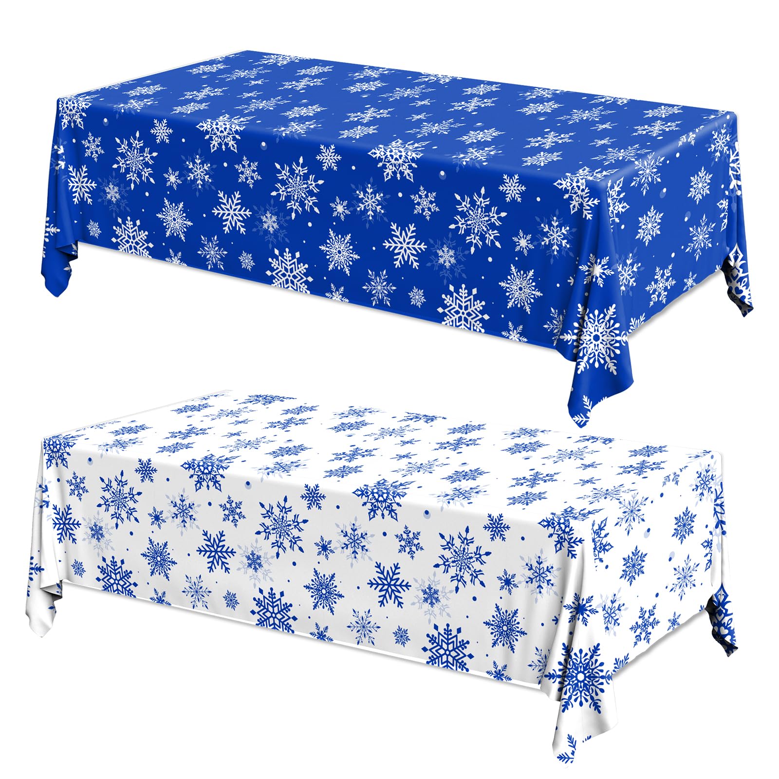 Amazon.com: Snowflake Party Decorations Tablecloth,2pcs Snowflake ...