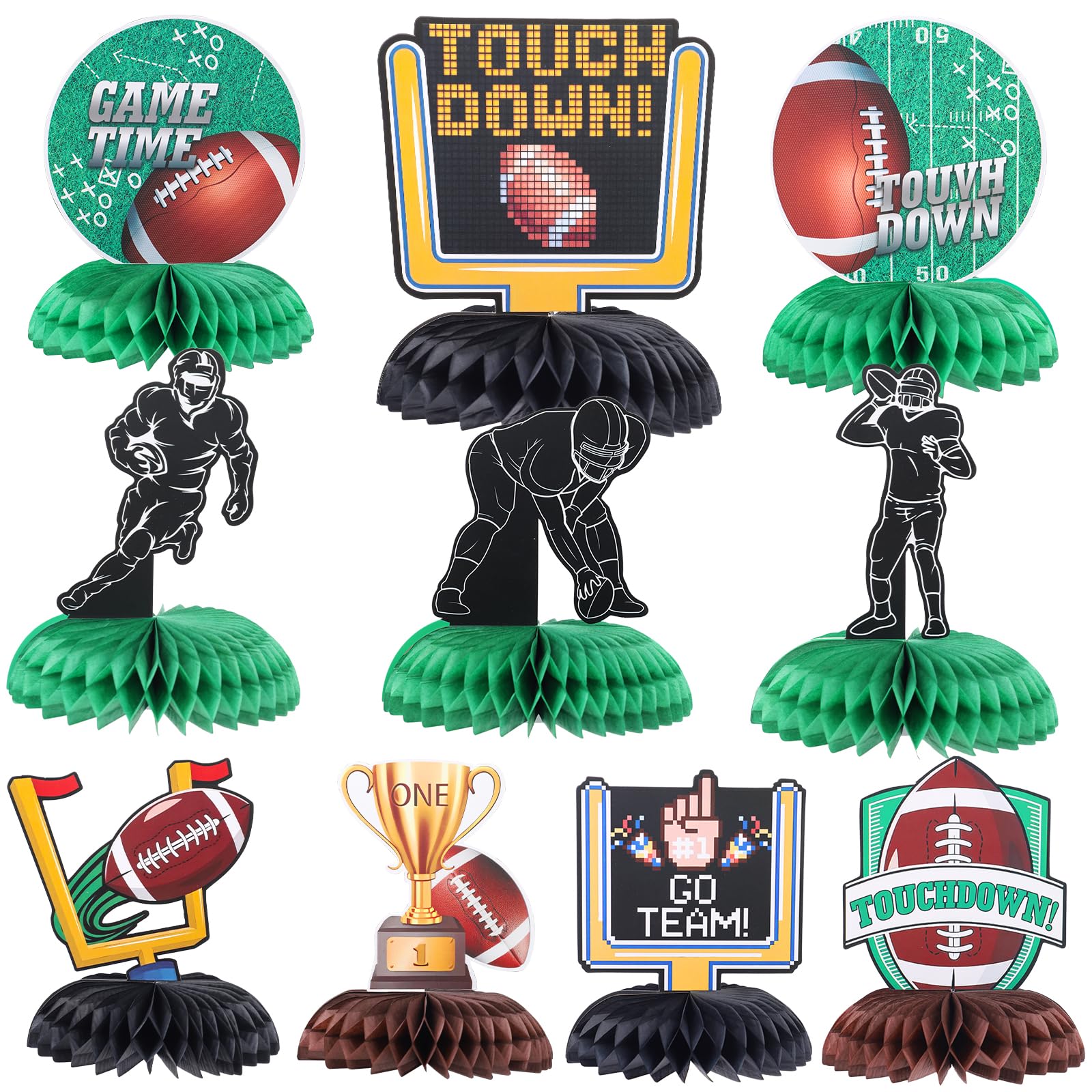 Amazon.com: 10pcs Football Party Centerpieces for Table, Football ...