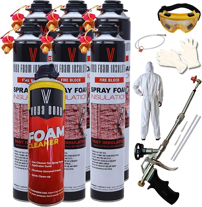 Vega Foam Fire Block Spray Foam Insulation Kit. Closed Cell Foam ...
