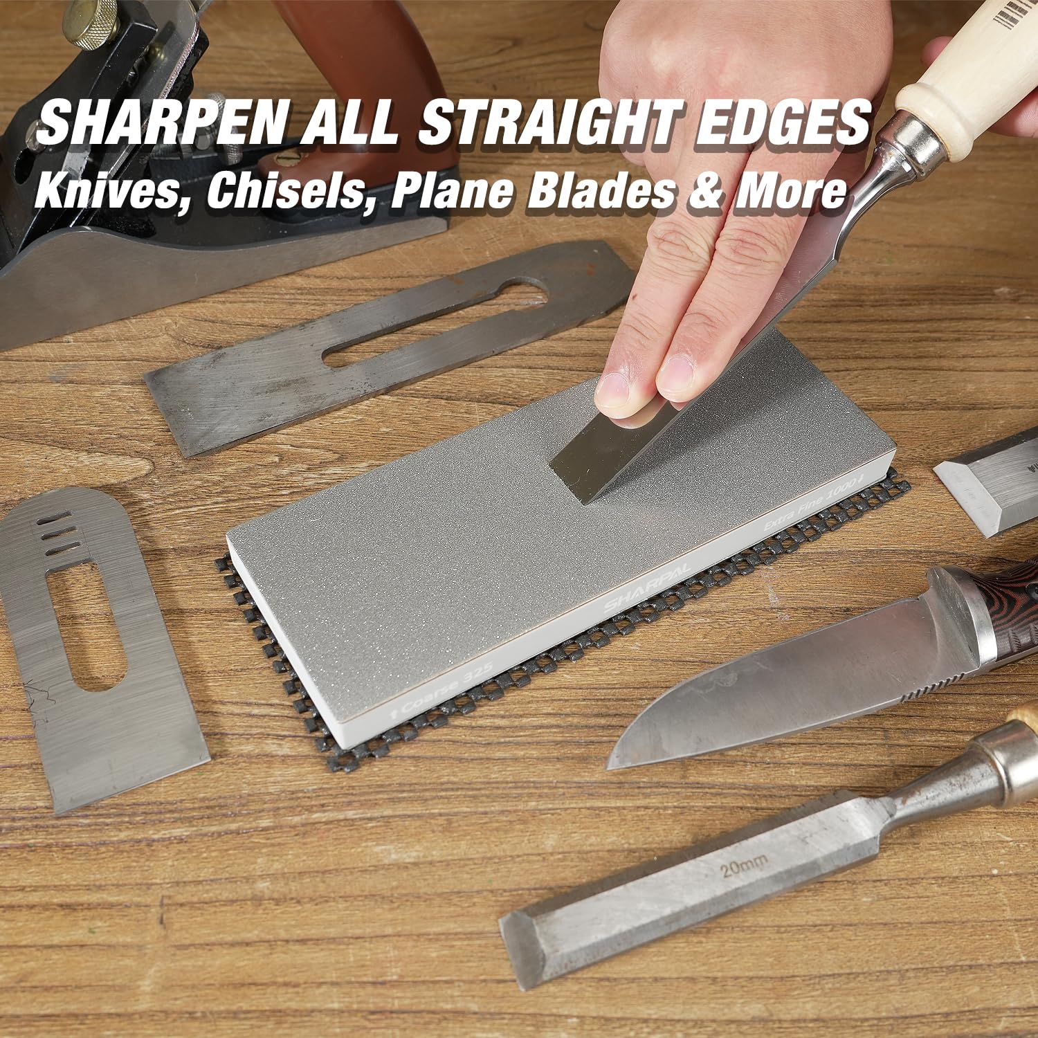 Snapklik.com : SHARPAL 168H Large 8" X 3" Dual-Grit Diamond Sharpening ...