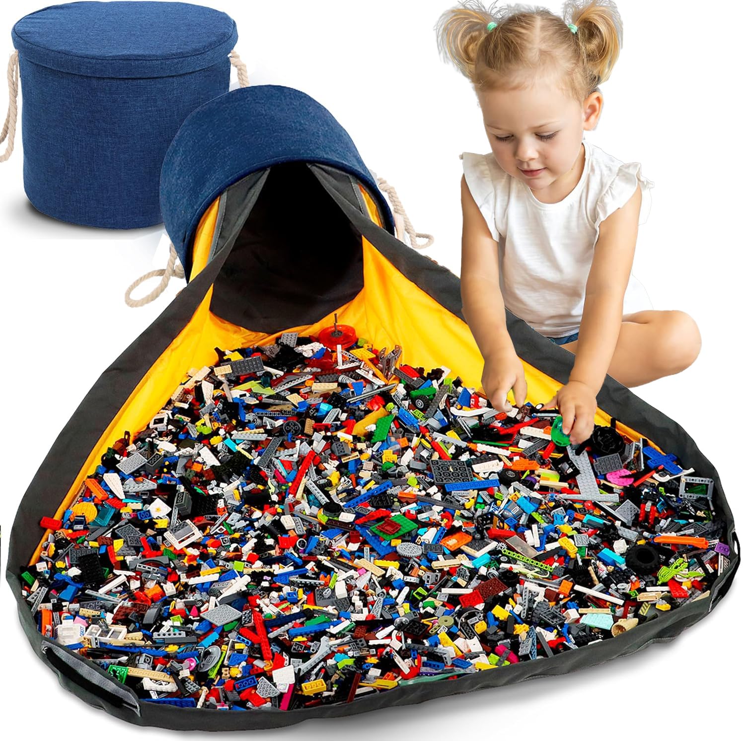 Sobebear Kids Toy Storage Organizer Unit Play Mat For Lego Toy With ...