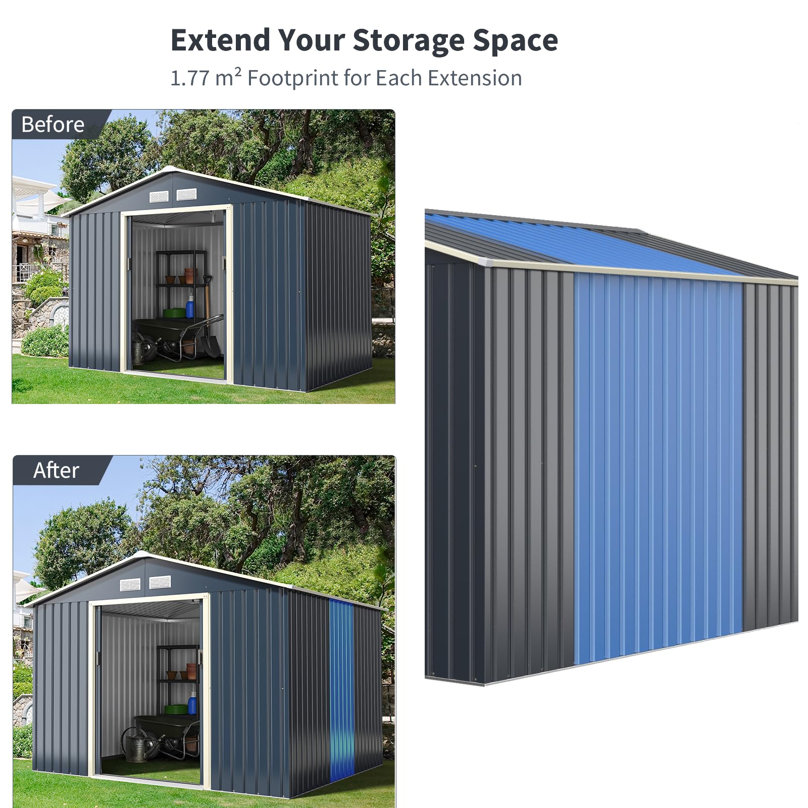 Prefab Storage Sheds Kits Arrow Murryhill 12x17 Steel Prefab Storage
