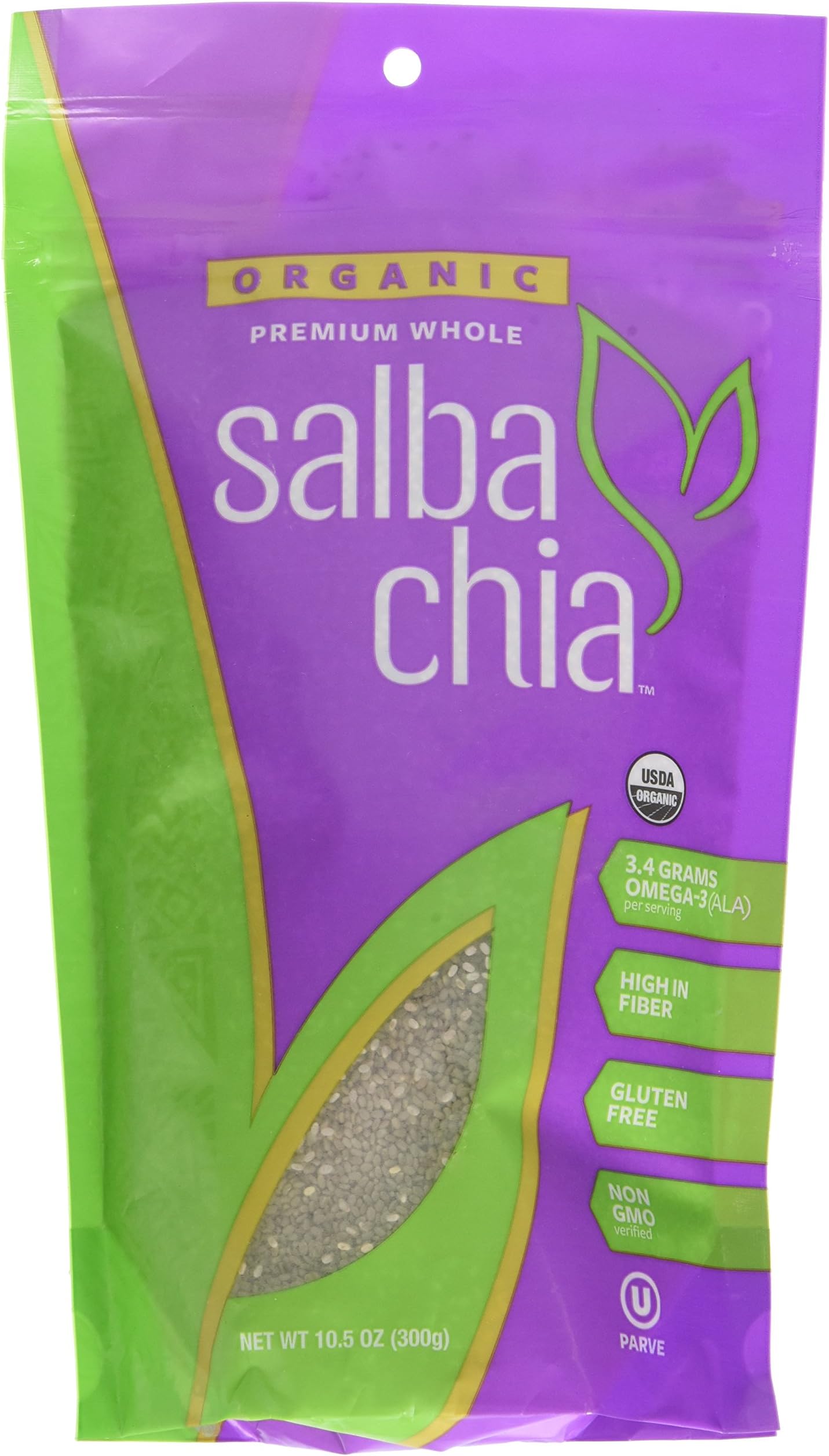 Amazon.com : Salba Smart Chia Organic Whole Seed, 10.5 Ounce : Grocery ...