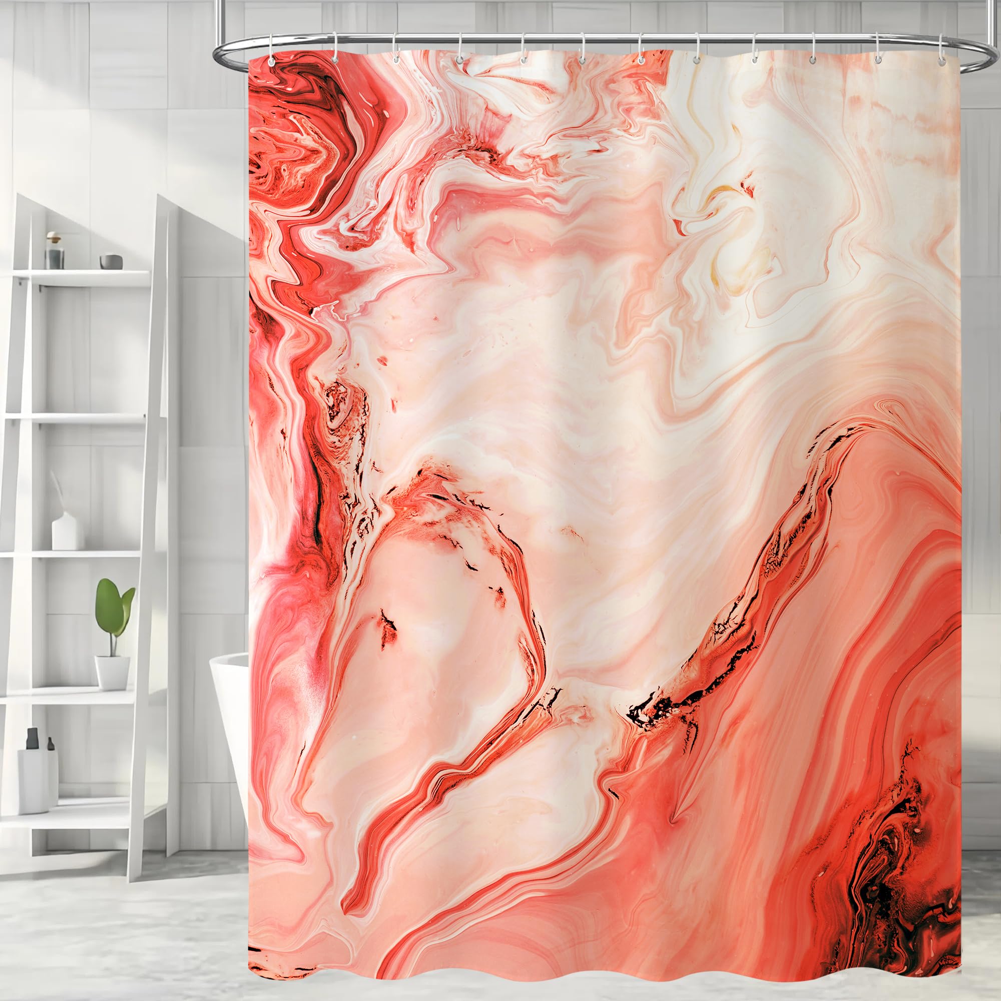 Red Marble Shower