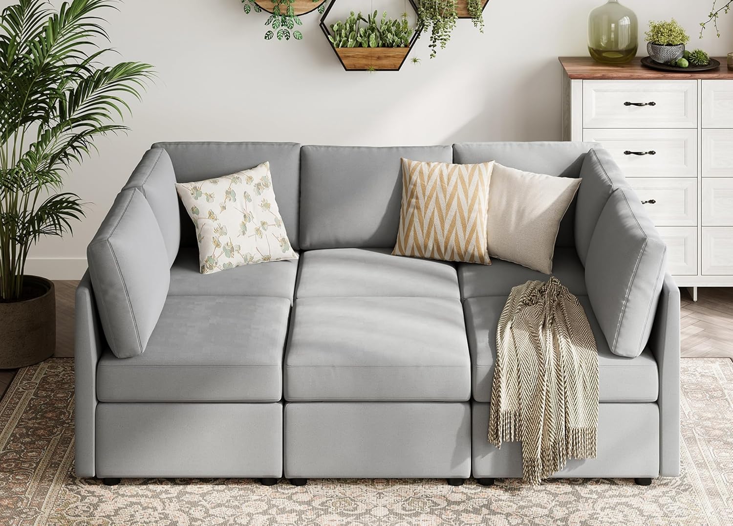 Amazon.com: LINSY HOME Sleeper Sofa, Modular Sofa Sleeper Couch with ...