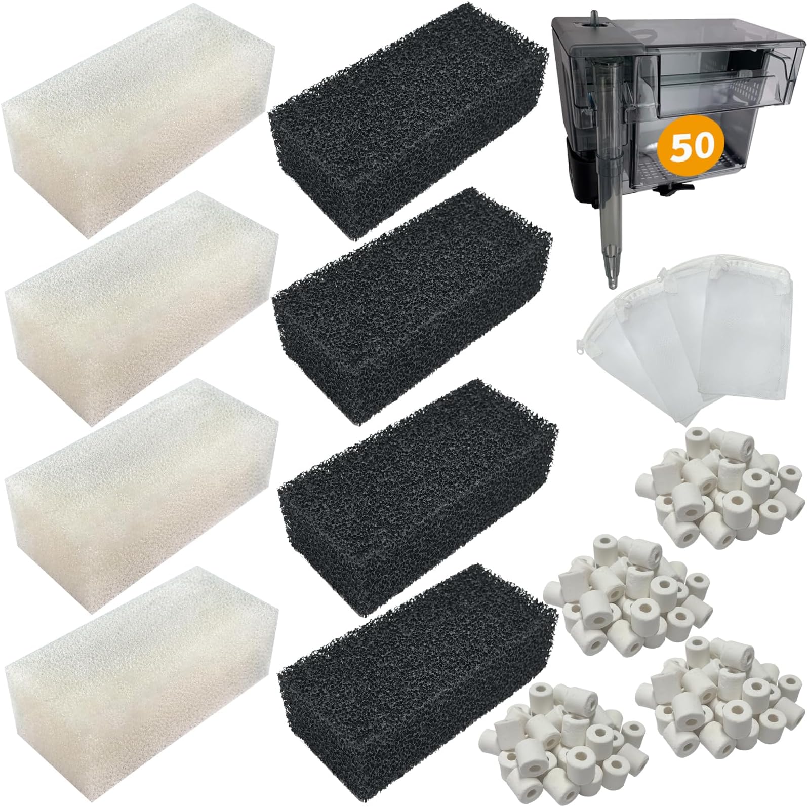 Amazon.com : (6 Pack) Aquaclear 50-gallon Biomax : Pet Supplies