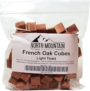 North Mountain Supply French Oak Cubes (Light Toast, 4 Ounce) : Amazon ...