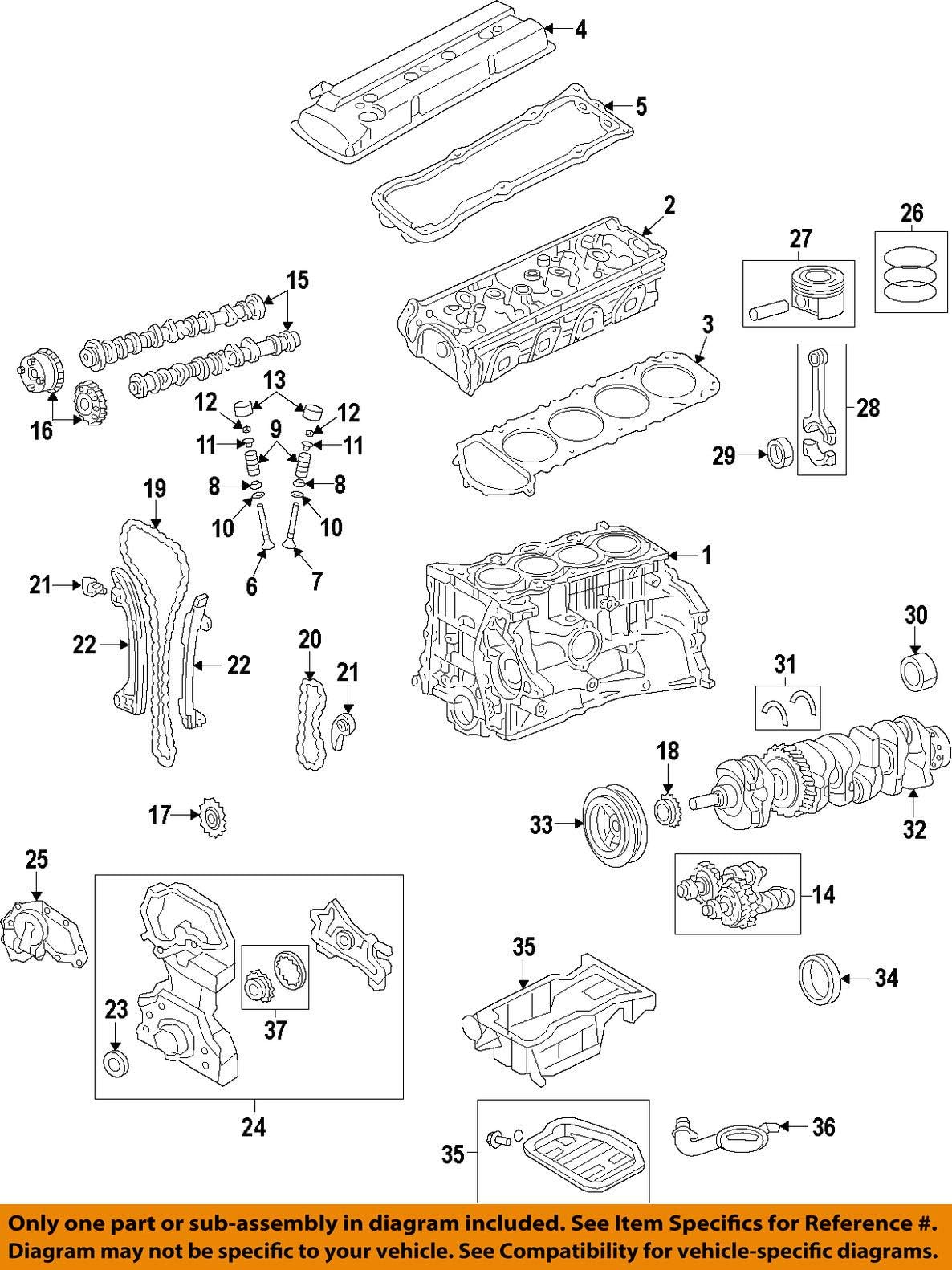 Amazon.com: Genuine Nissan Parts - Cover Assy-Valve Rocker (13264-ZE01A ...