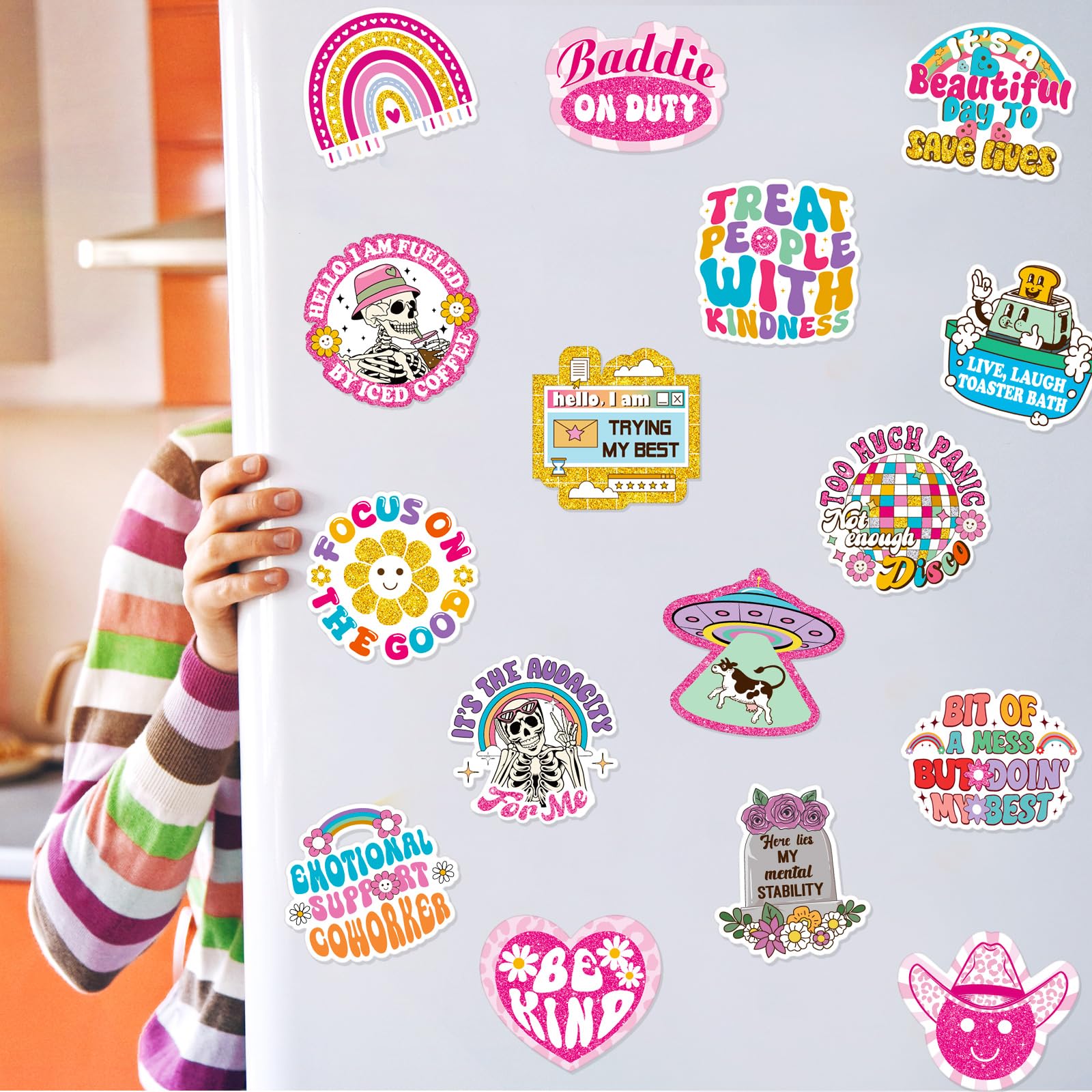 Snapklik.com : 16 Pcs Funny Fridge Magnets Cute Fun Refrigerator ...