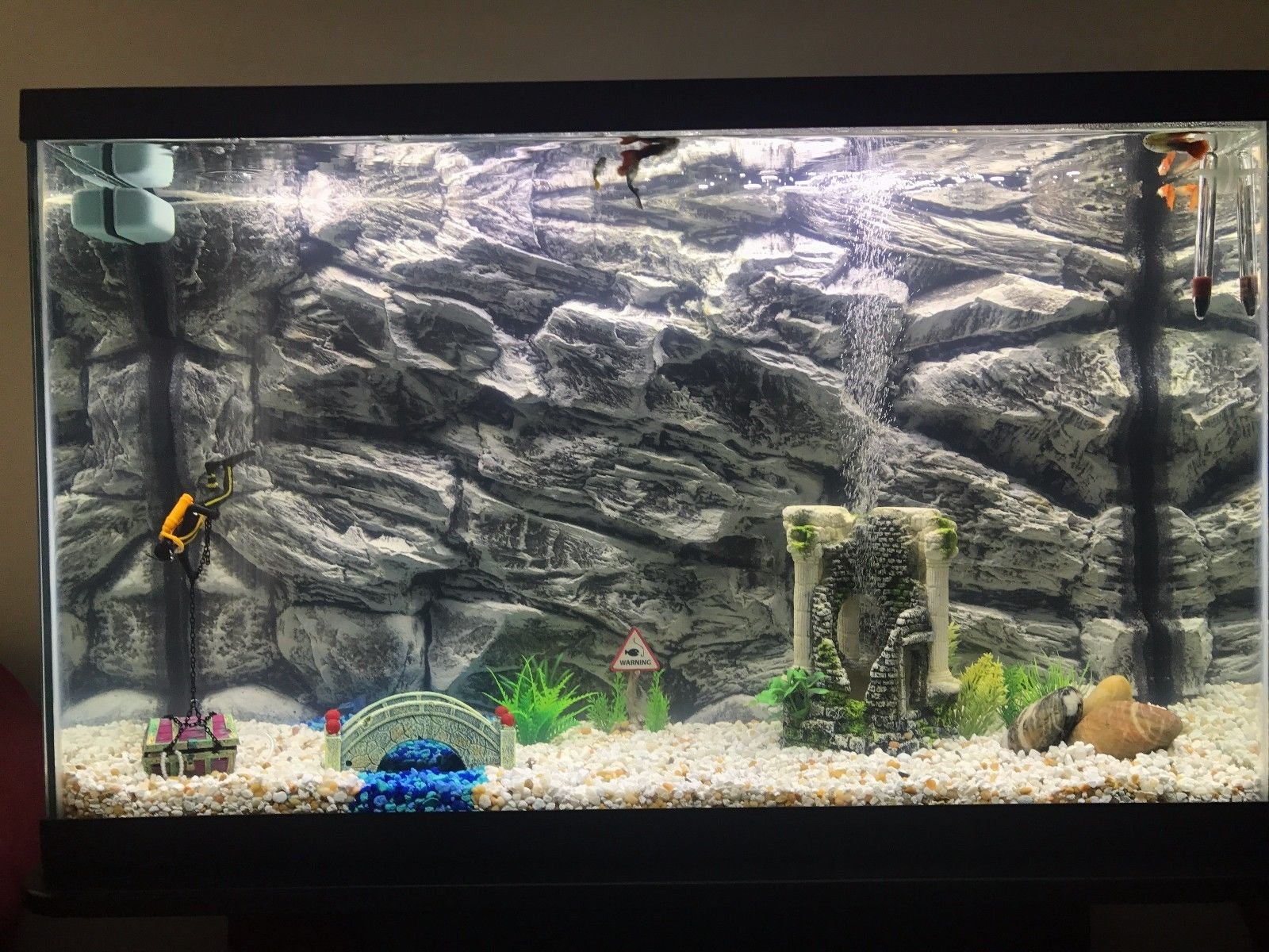 Fake Rock Aquarium Background Realistic Rock Aquarium Backgrounds 3D