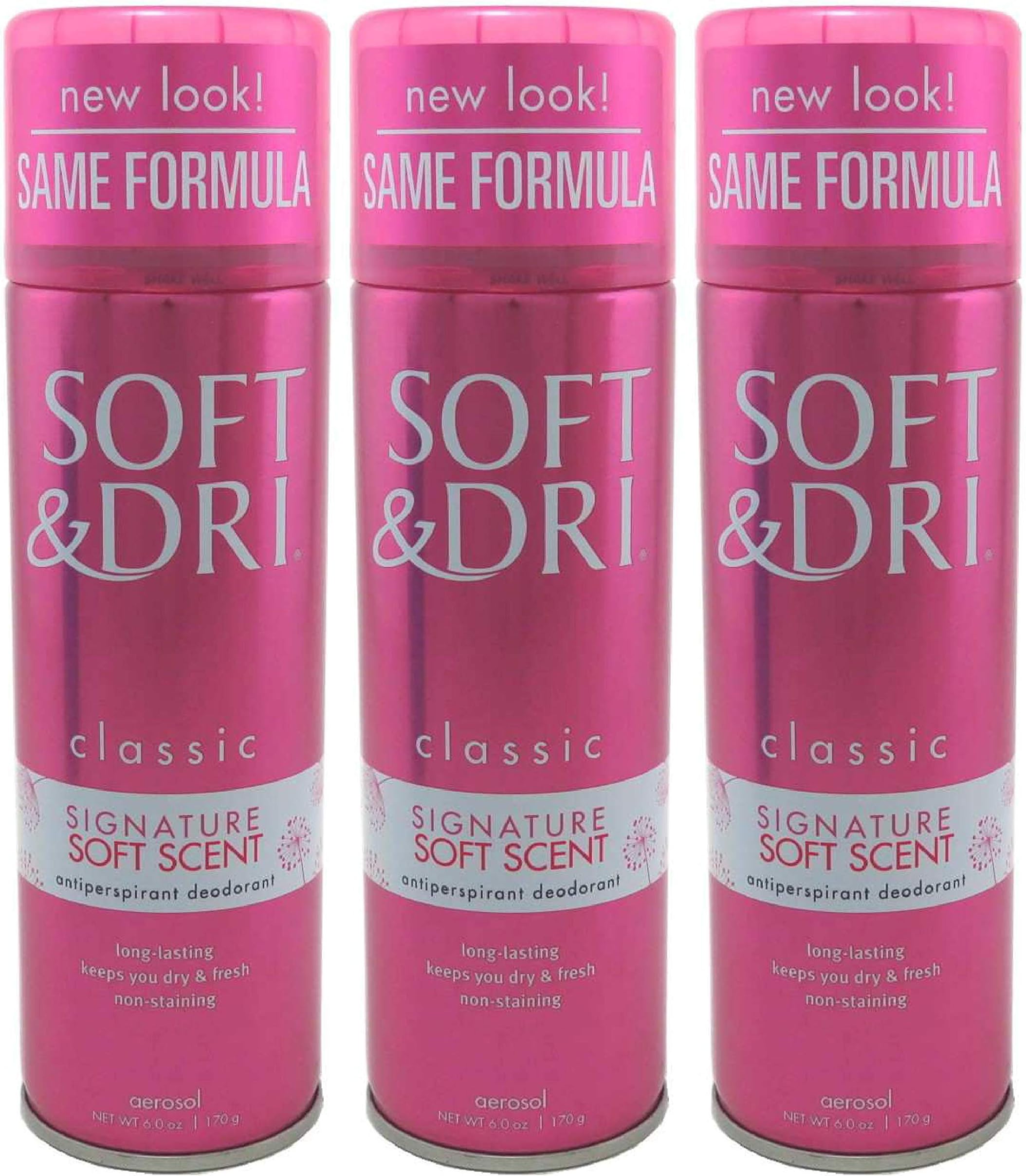 Amazon.com: Soft & Dri Soft Scent Aerosol Anti-Perspirant Soft Scent 6 ...