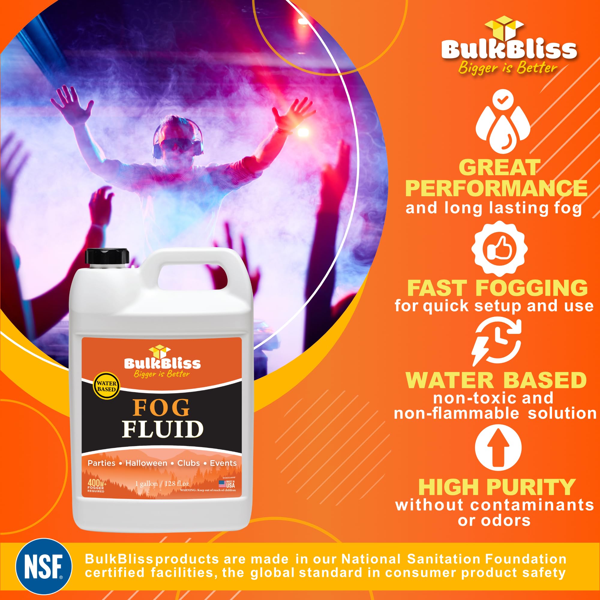 Snapklik.com : BulkBliss Fog Liquid And Smoke Machine Fluid Premium DJ ...