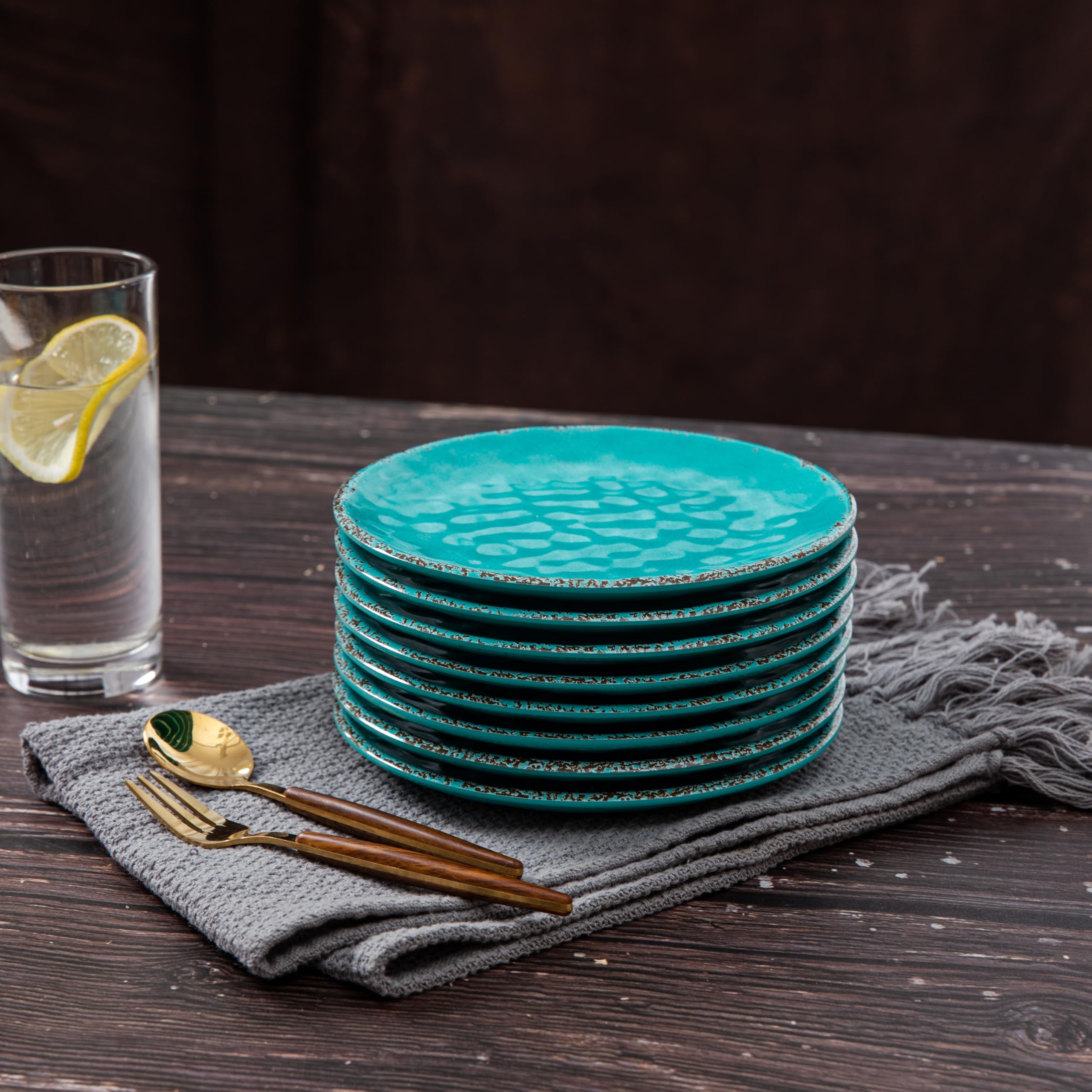 Small Plates 6 Inch Seahorse Melamine Dessert Plates (Set Of 4) - 6 ...