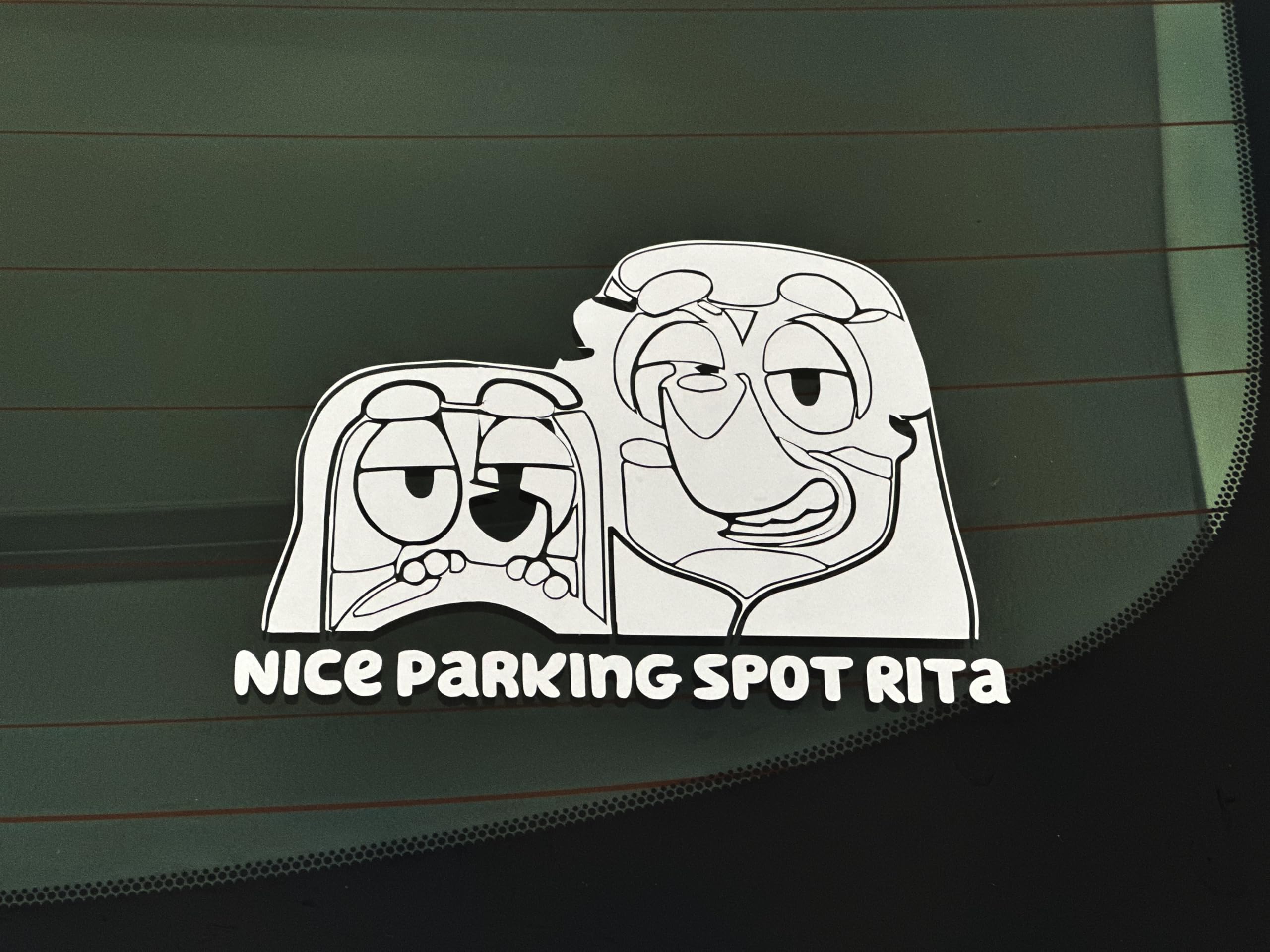 Amazon.com - Nice Parking Spot Rita Decal, Sticker Decal, Vinyl Decal ...