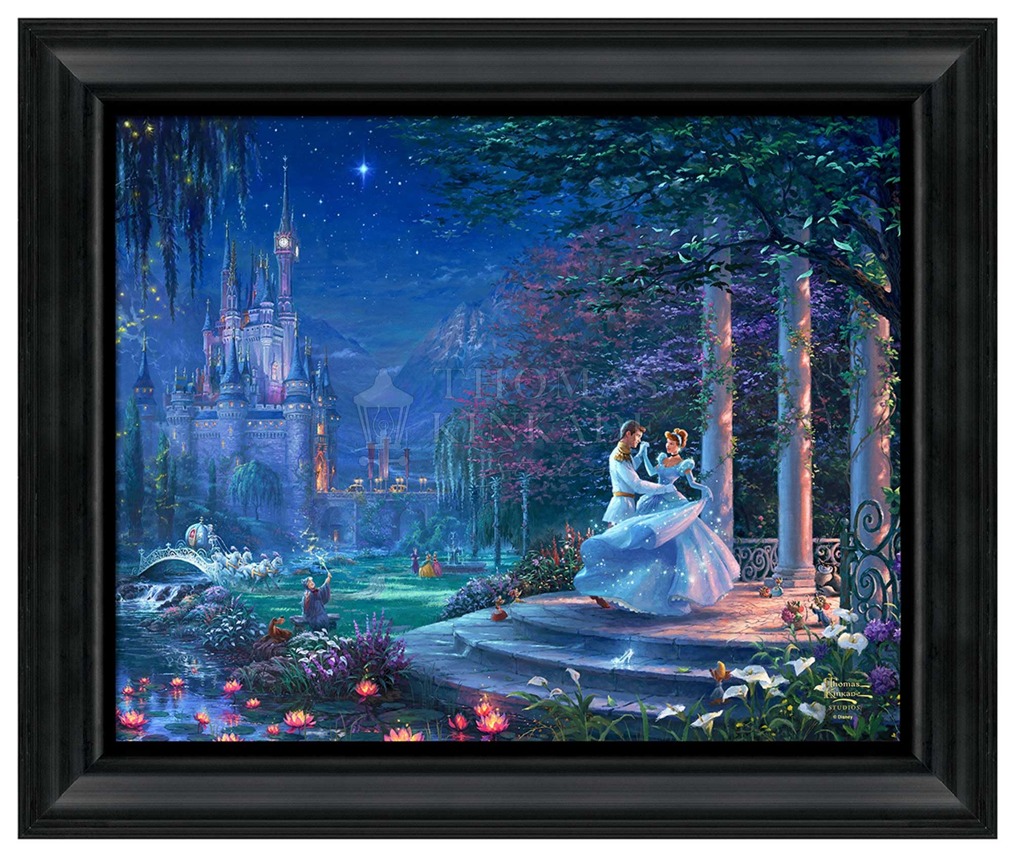 Amazon.com: Thomas Kinkade Disney Cinderella Dancing in the Starlight ...