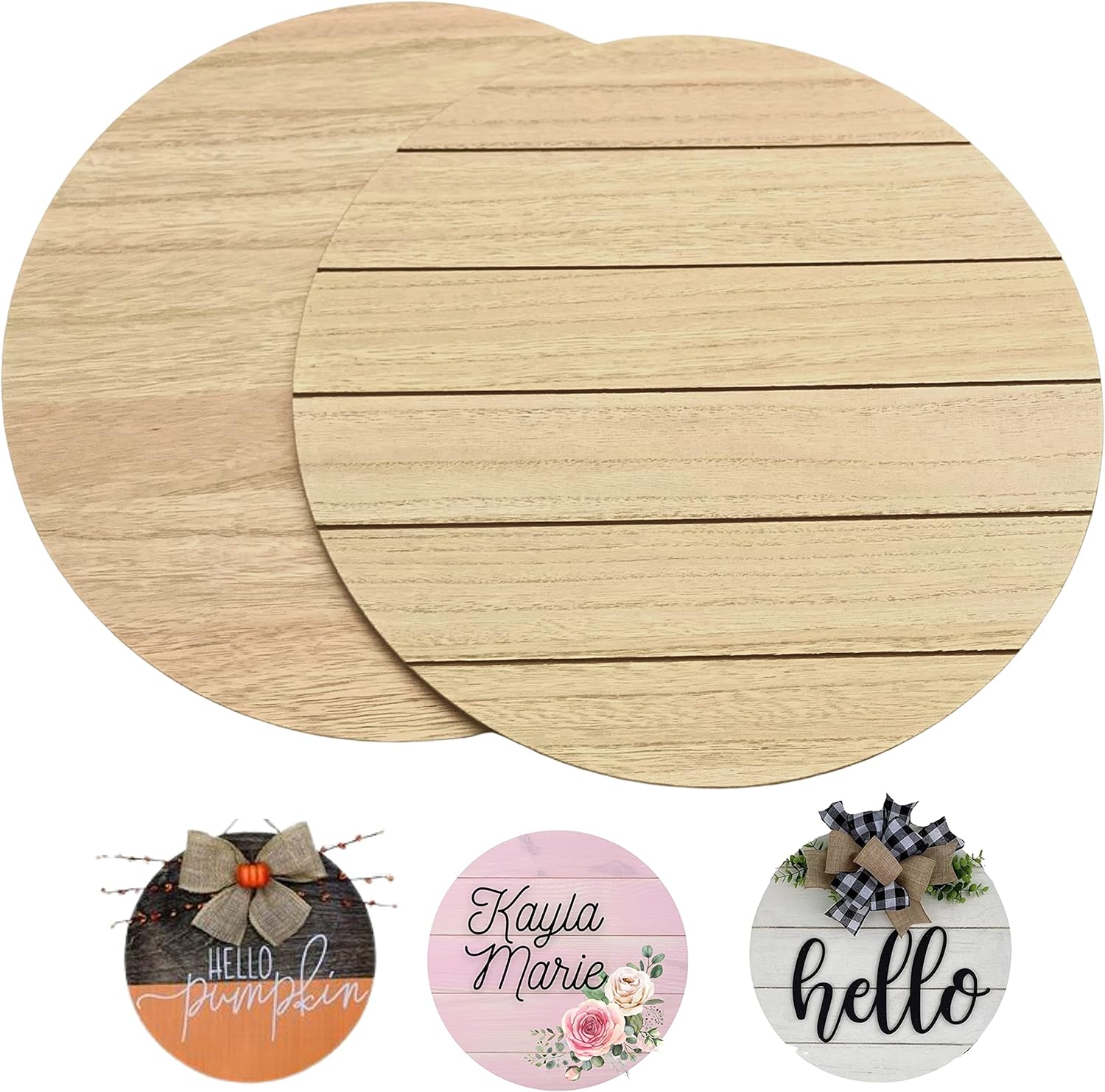 Amazon.com: Unfinished Wood Rounds for Crafts - 2 Pack of 14 Inch ...