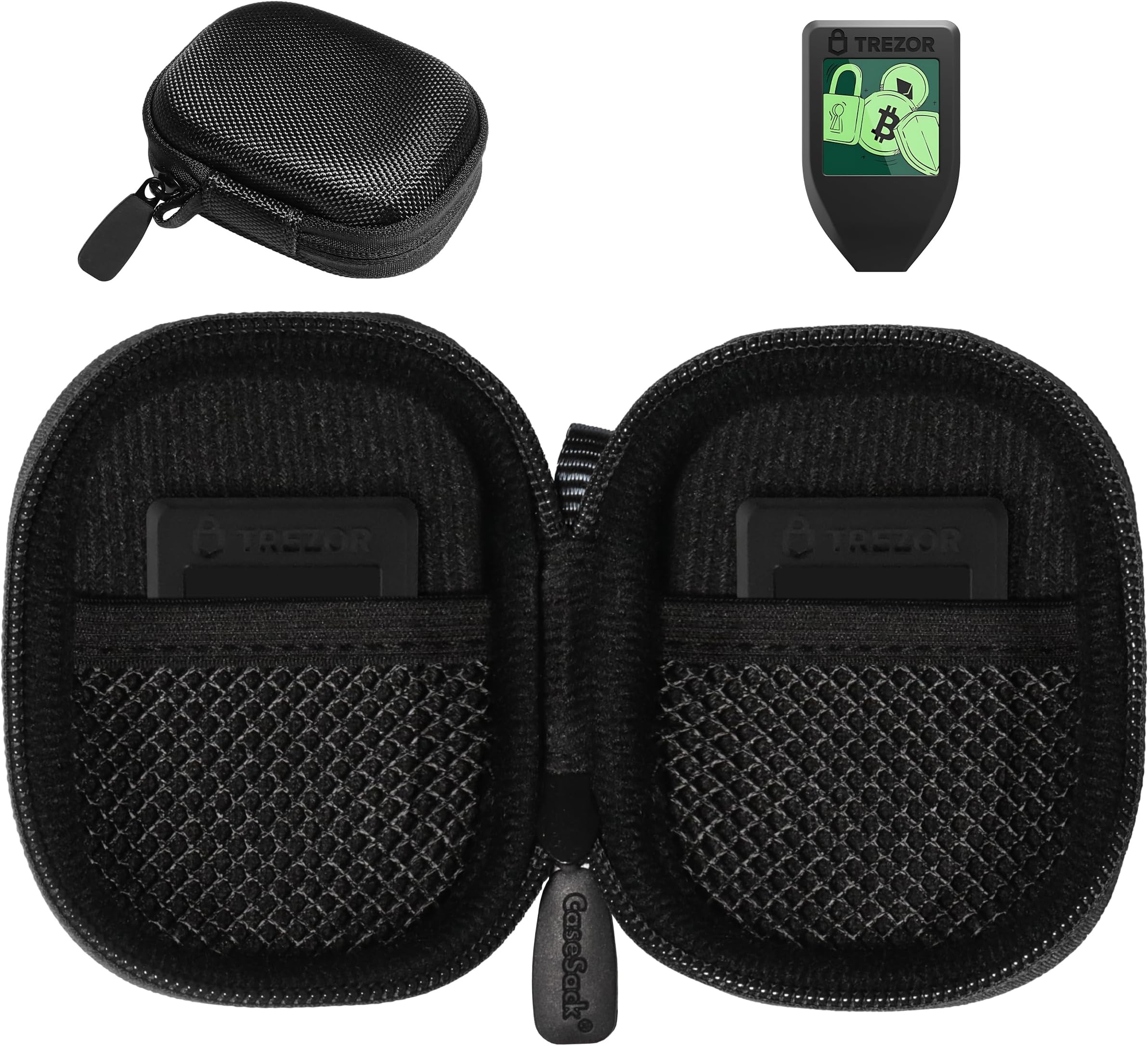 Amazon.com: CaseSack Bitcoin Case for Trezor Model T Advanced Crypto ...