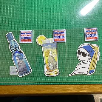 Amazon.co.jp: B Side Label Sticker Set of 3 : Office Products