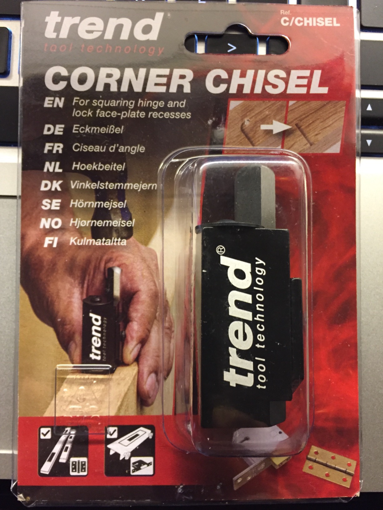 Trend Hinge Recess Squaring Corner Chisel, Quickly Square Up Rounded Corners, C/CHISEL : Amazon ...