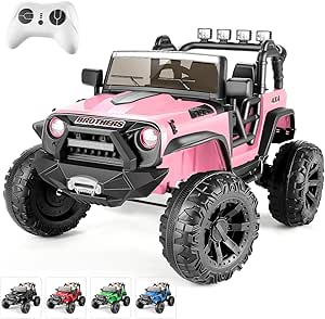 Amazon.com: Hikole 24V Ride On Toys for Big Kids 2 Seater, Large Size Ride On Car Truck for Boys ...