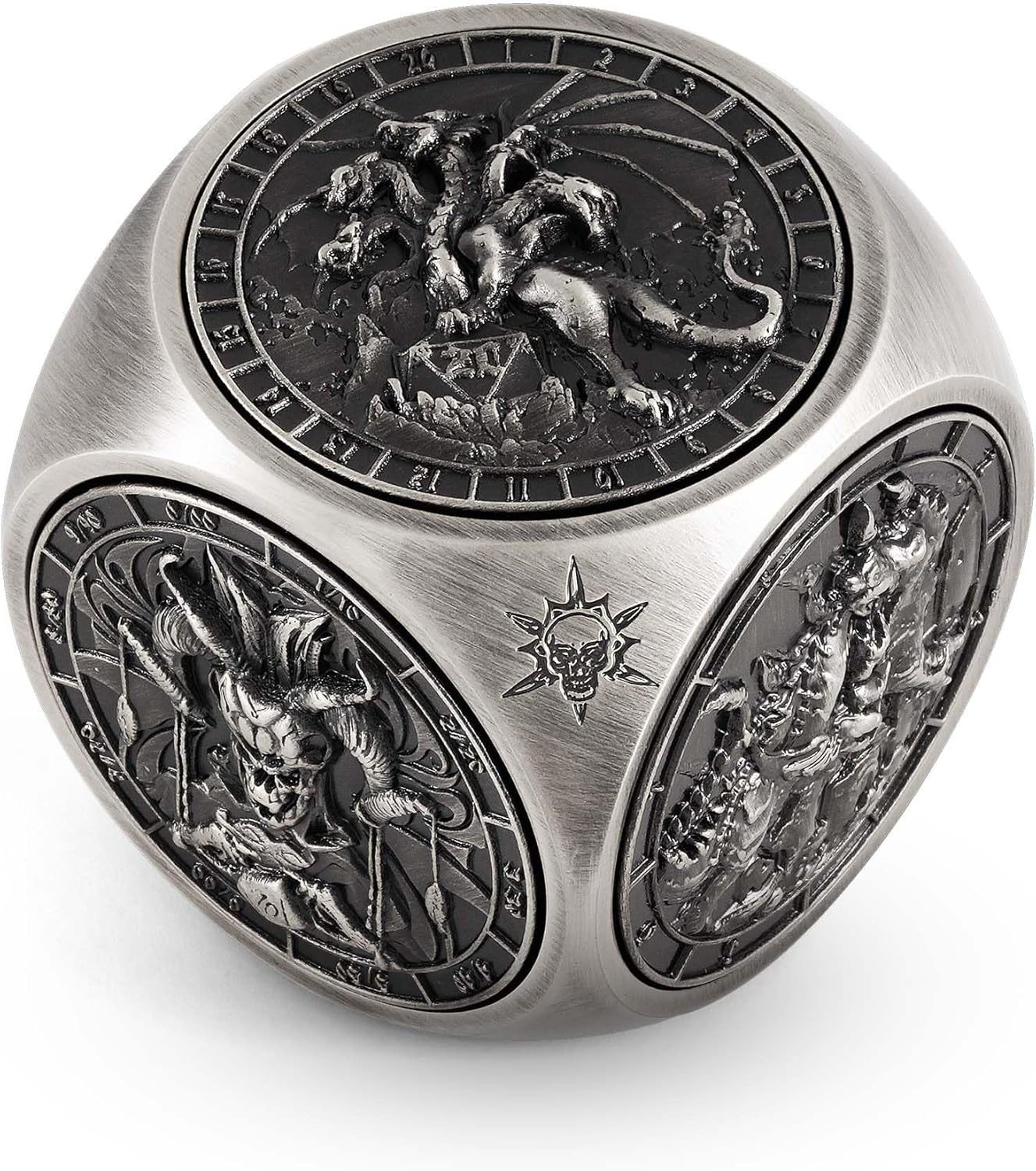 Amazon.com: Kabinka Spinner Dice for 7 in 1 DND Dice Set, Unique Metal ...