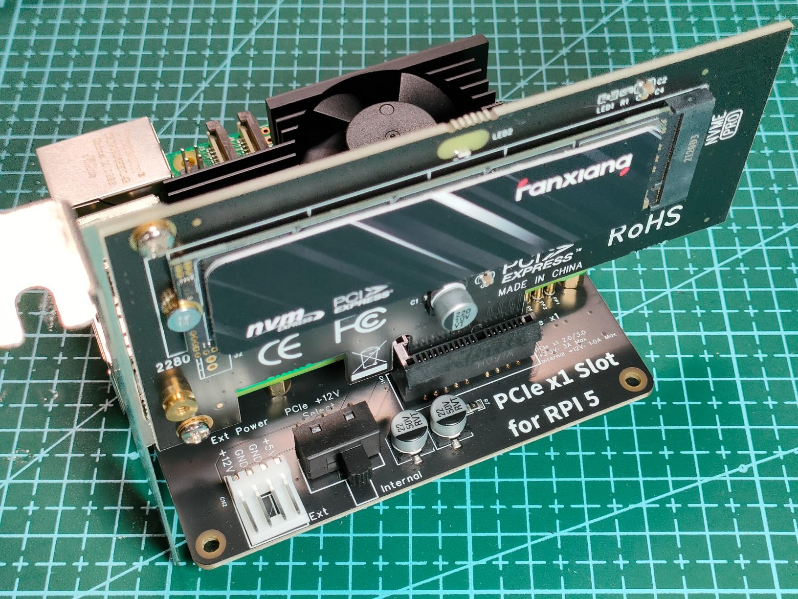 Amazon.co.jp: GeeekPi P02 PCIe Slot for Raspberry Pi 5,Convert The ...