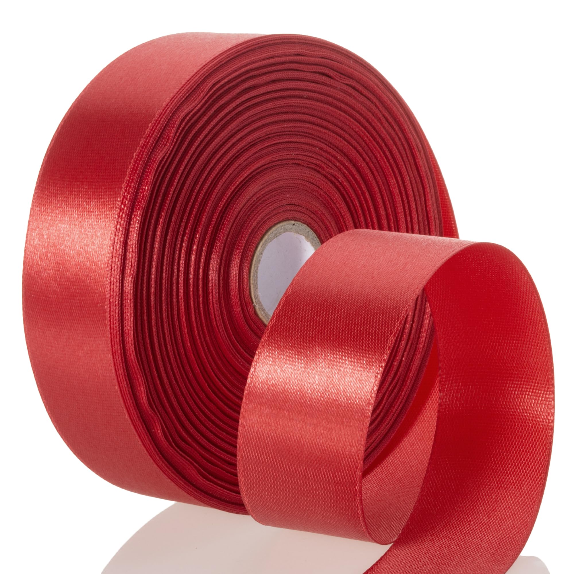 Amazon.com: GIYOMI 50 Yards 1 Inch Red Satin Ribbon, Single Face ...