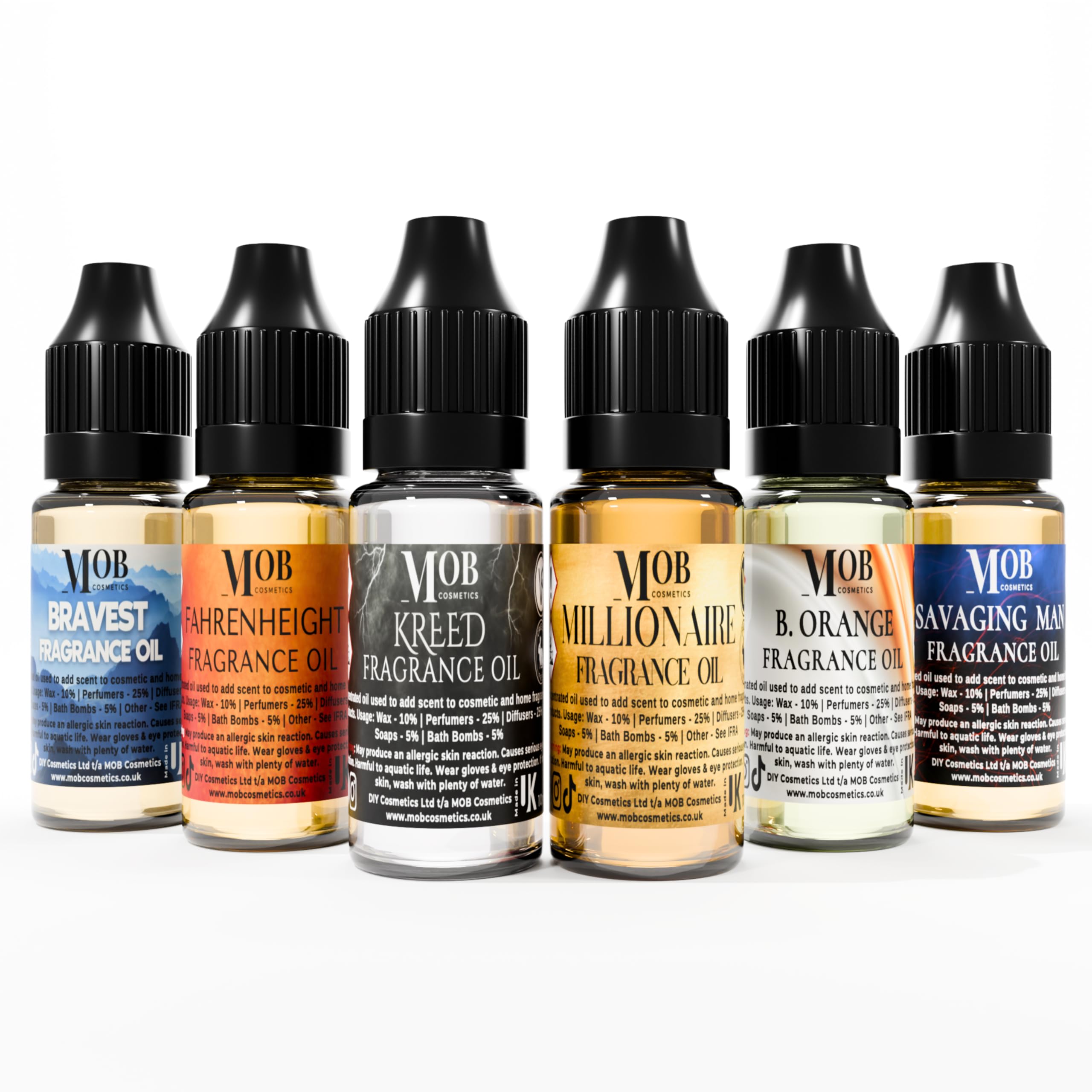 6 x 10mL Luxury and Designer Fragrance Oil Sets - Highly Concentrated ...