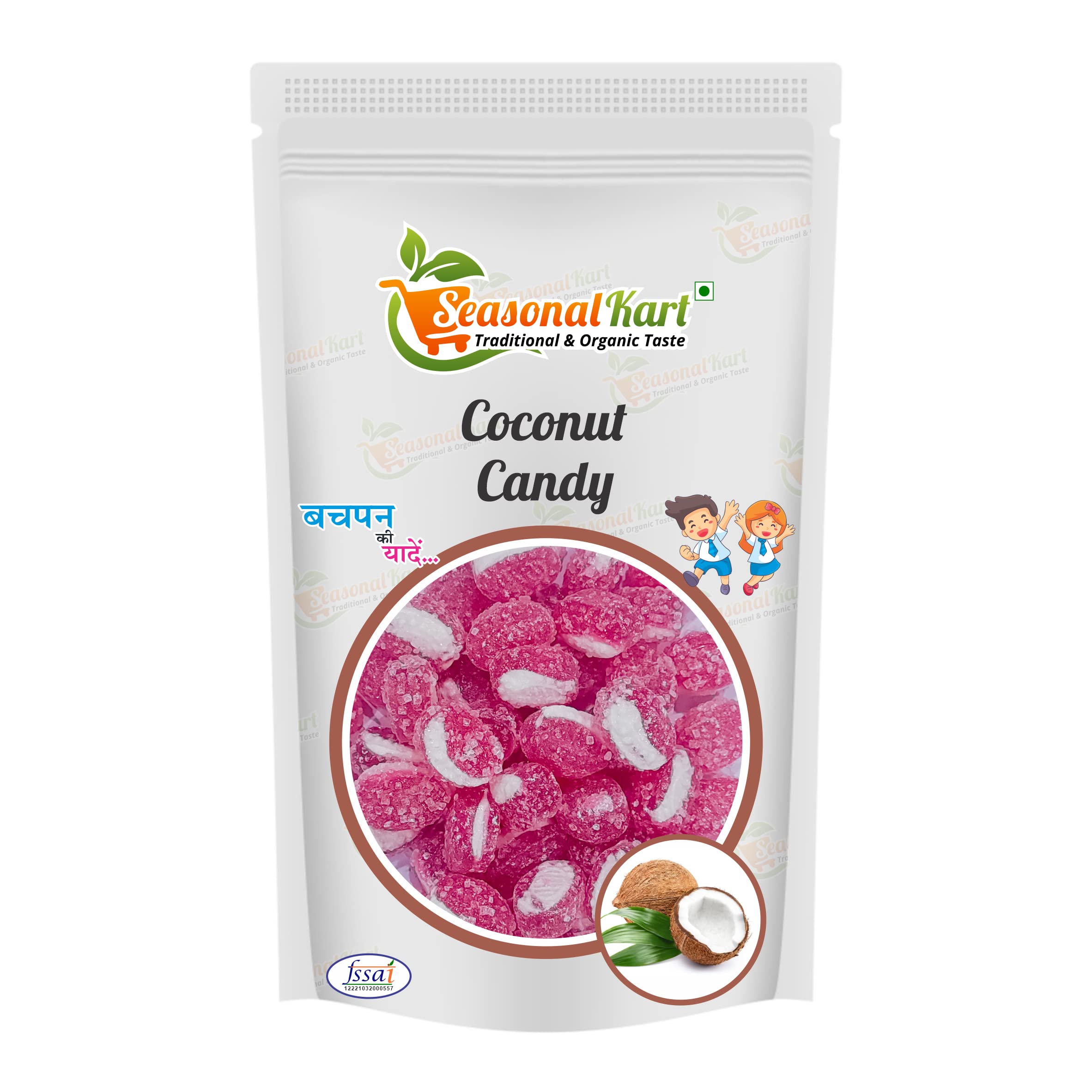 Buy Seasonal Kart Coconut Candy for Kids y & Tasty Candy Nariyal Candy ...