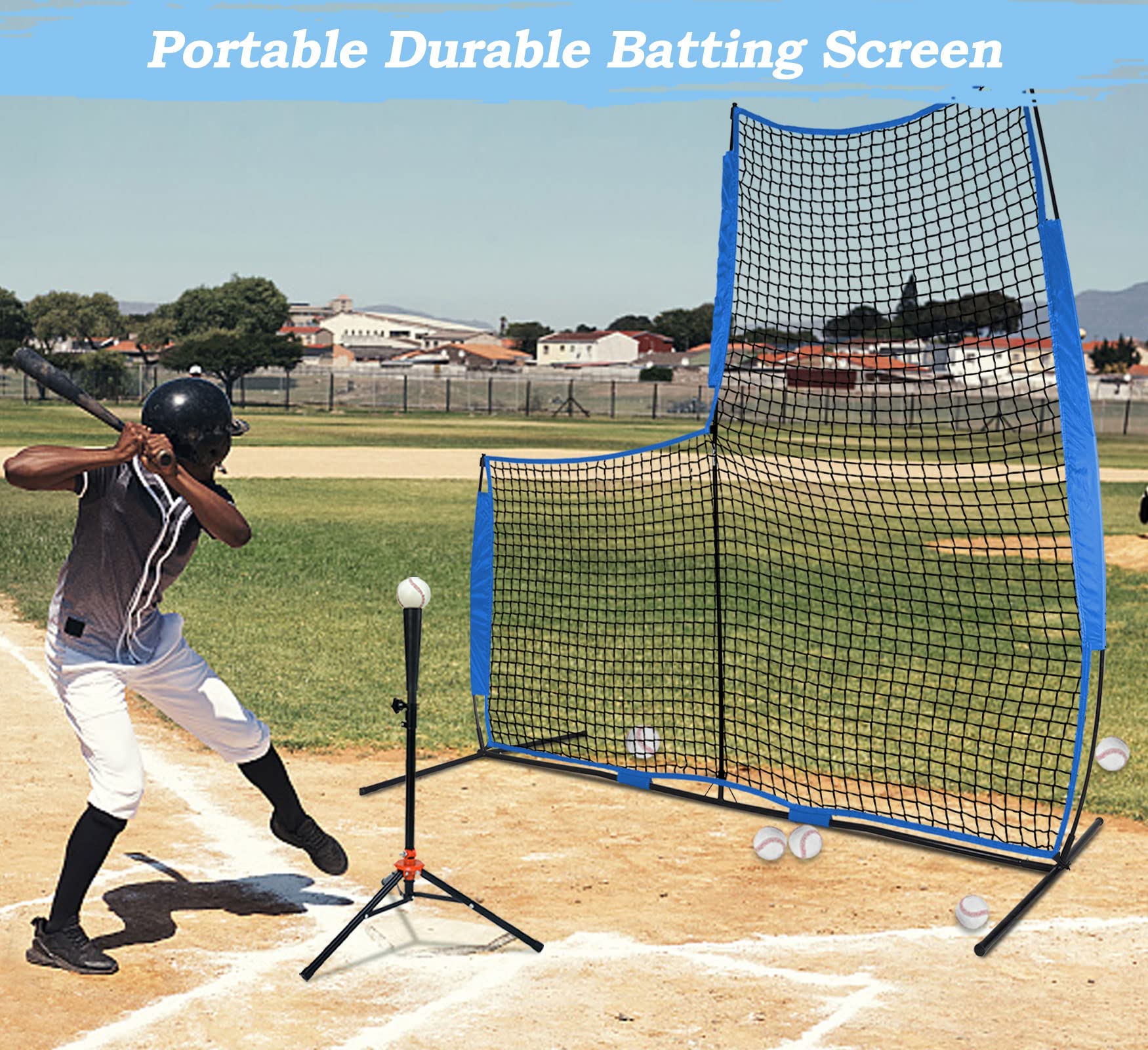 Gagalileo L Screen Baseball Pitching Net,Softball Protective Screen,L ...